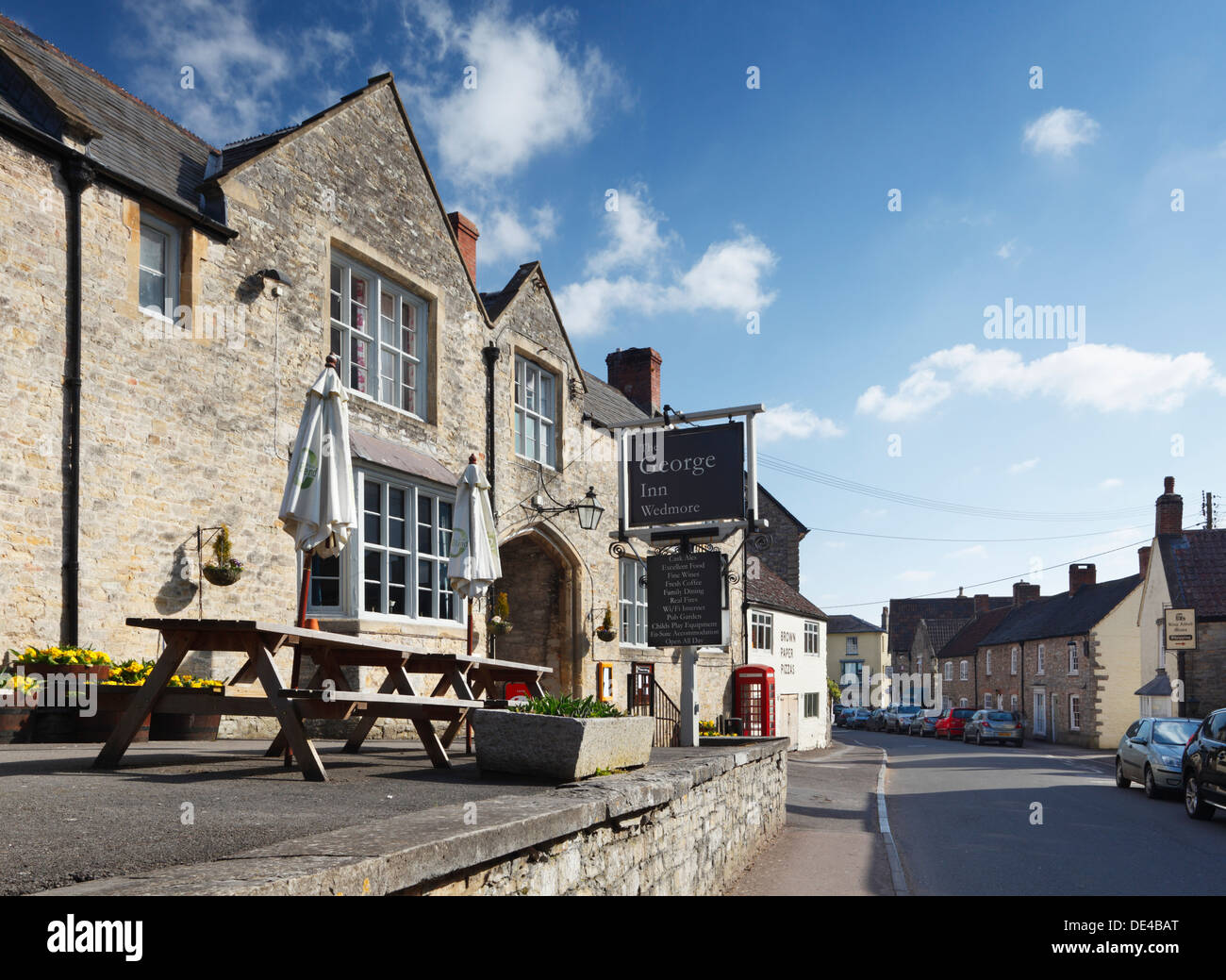 The George Inn at Wedmore. Somerset. England. UK Stock Photo - Alamy