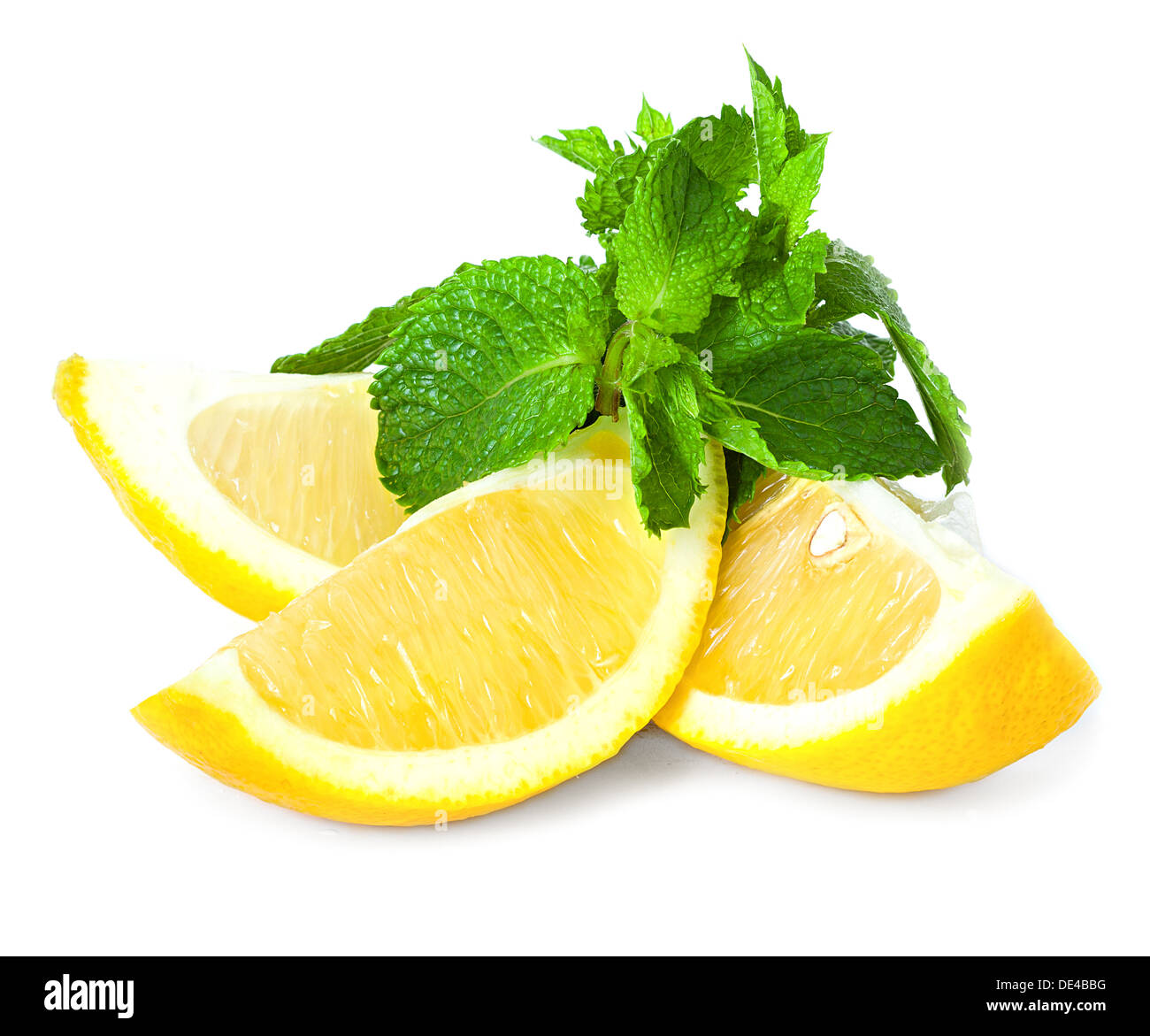 Peppermint plant mojito drink Cut Out Stock Images & Pictures - Alamy