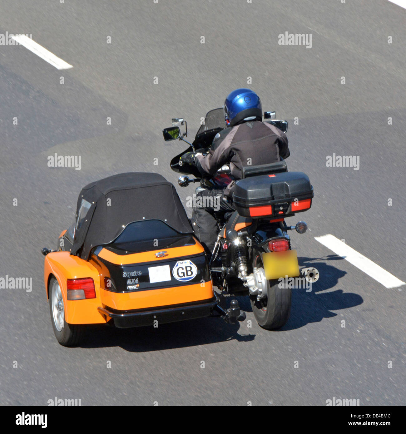 Motorbike rider rear view High Resolution Stock Photography and Images ...