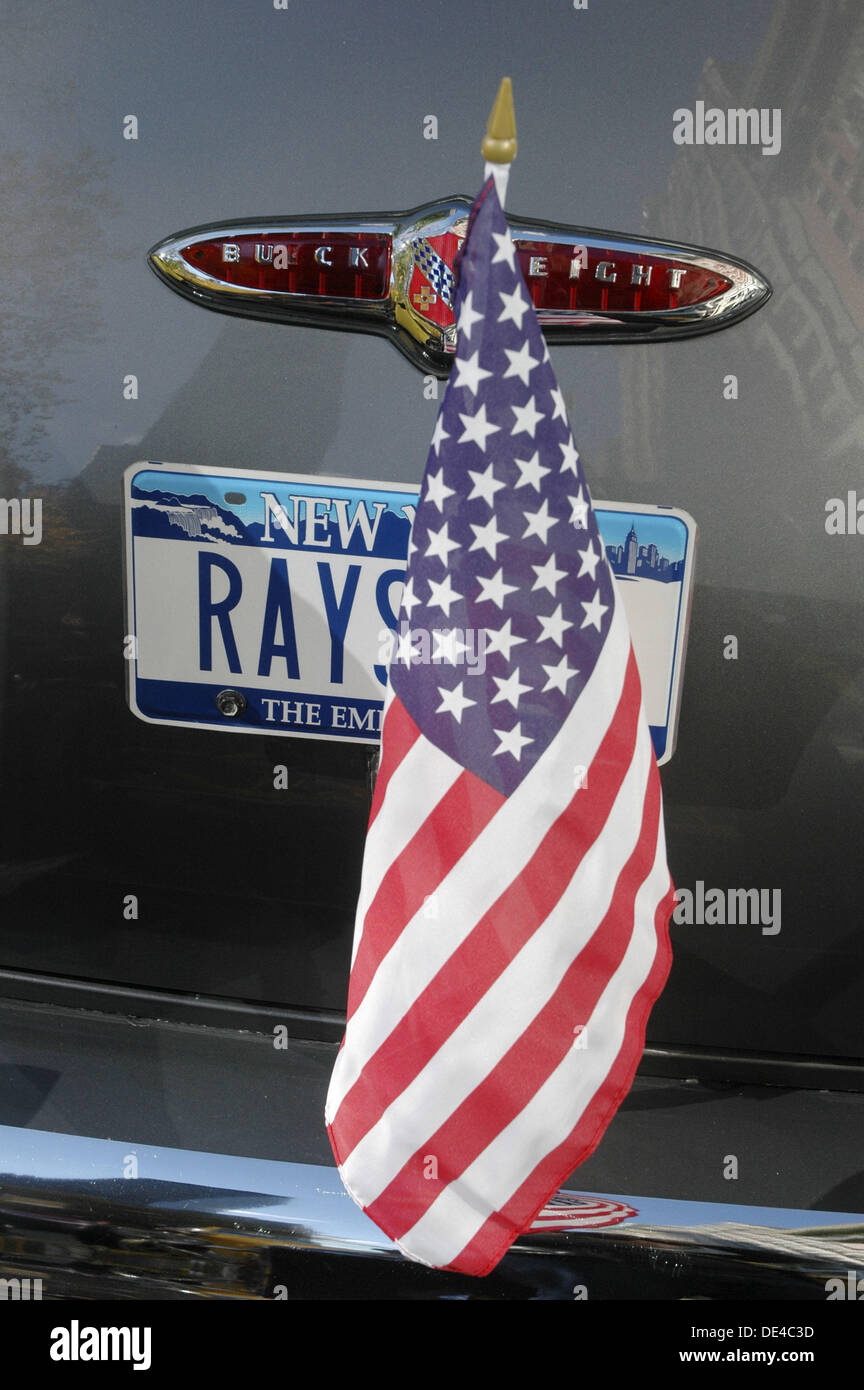 American flag car hi-res stock photography and images - Alamy