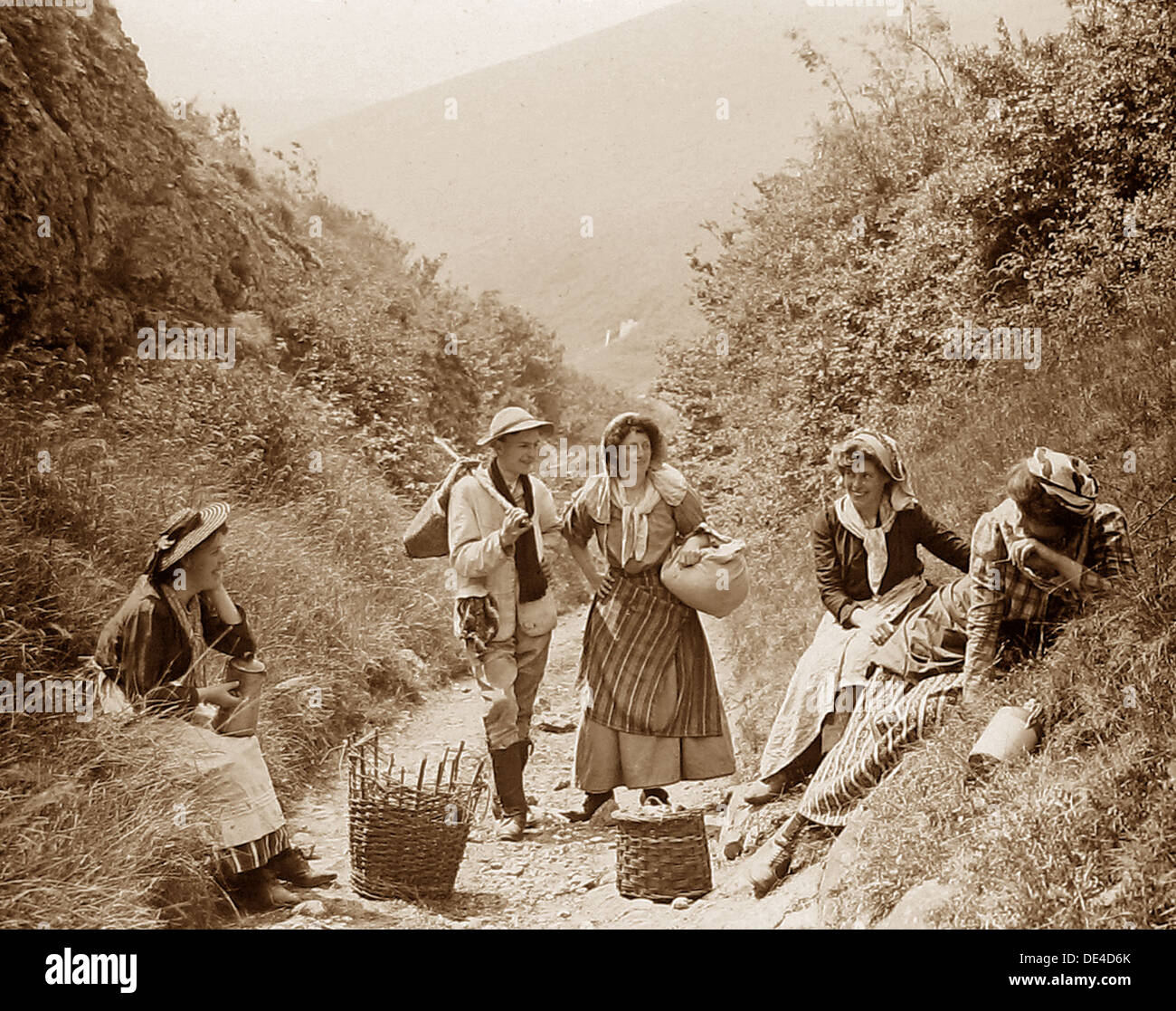 Rural Idyll Victorian period Stock Photo - Alamy