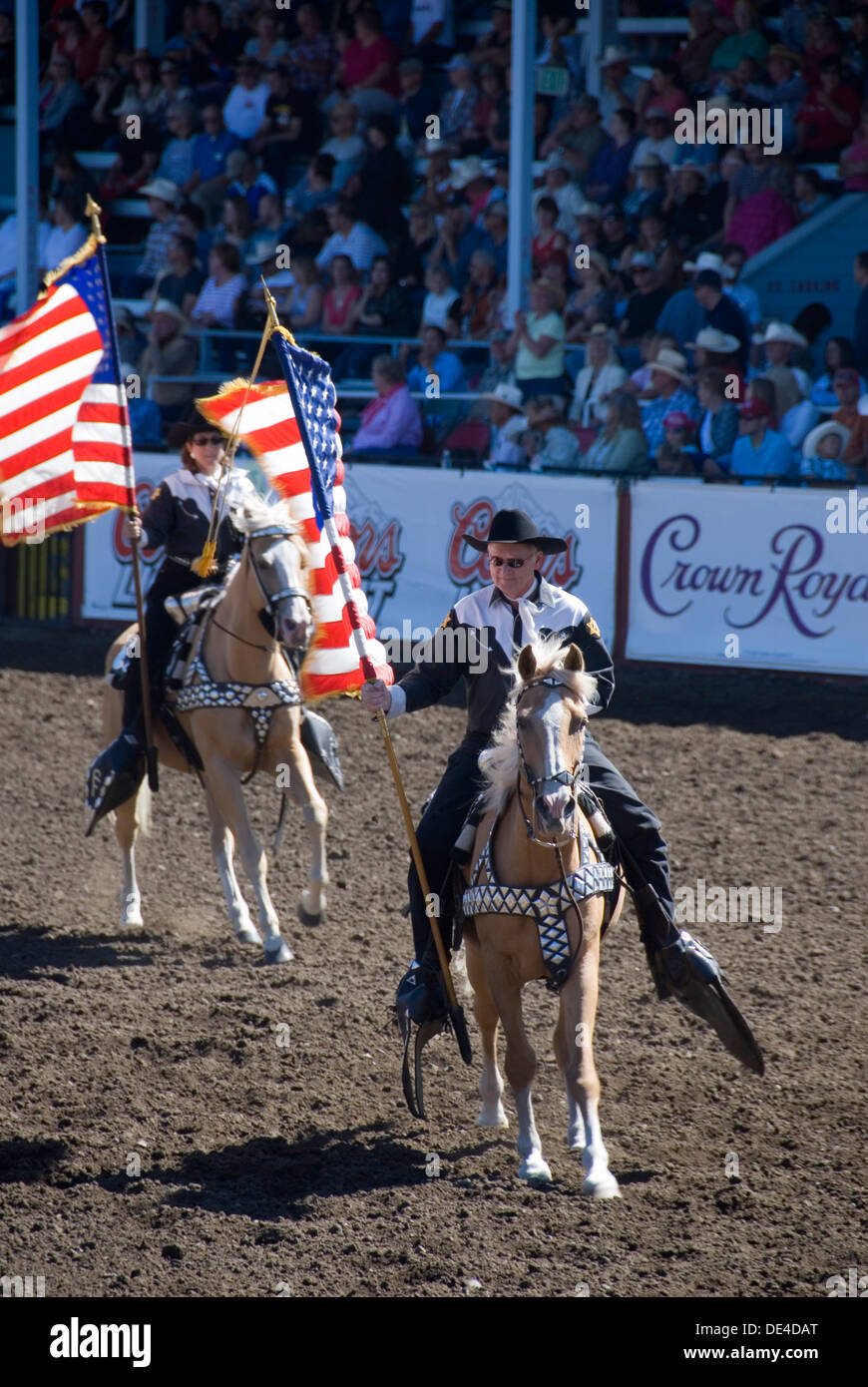 Cowboy American Flag Horse Horseback High Resolution Stock Photography ...