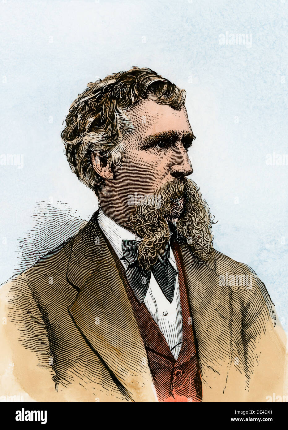 Joshua Chamberlain when president of Bowdoin College, 1870s. Hand ...