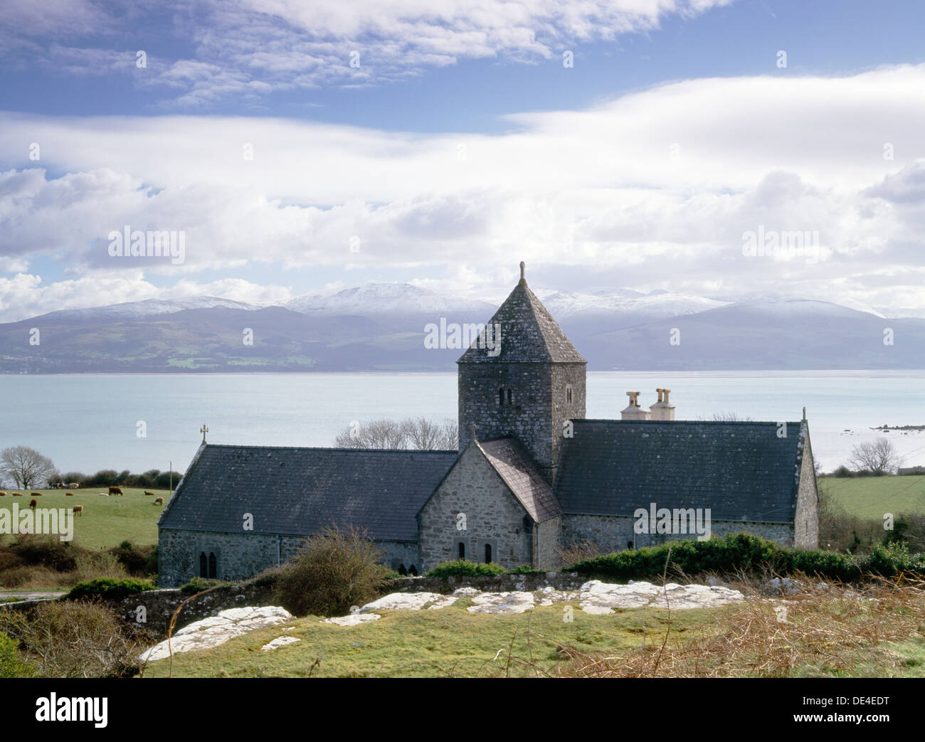 St Seiriol's Church, Penmon Priory, Isle of Anglesey, North Wales ...