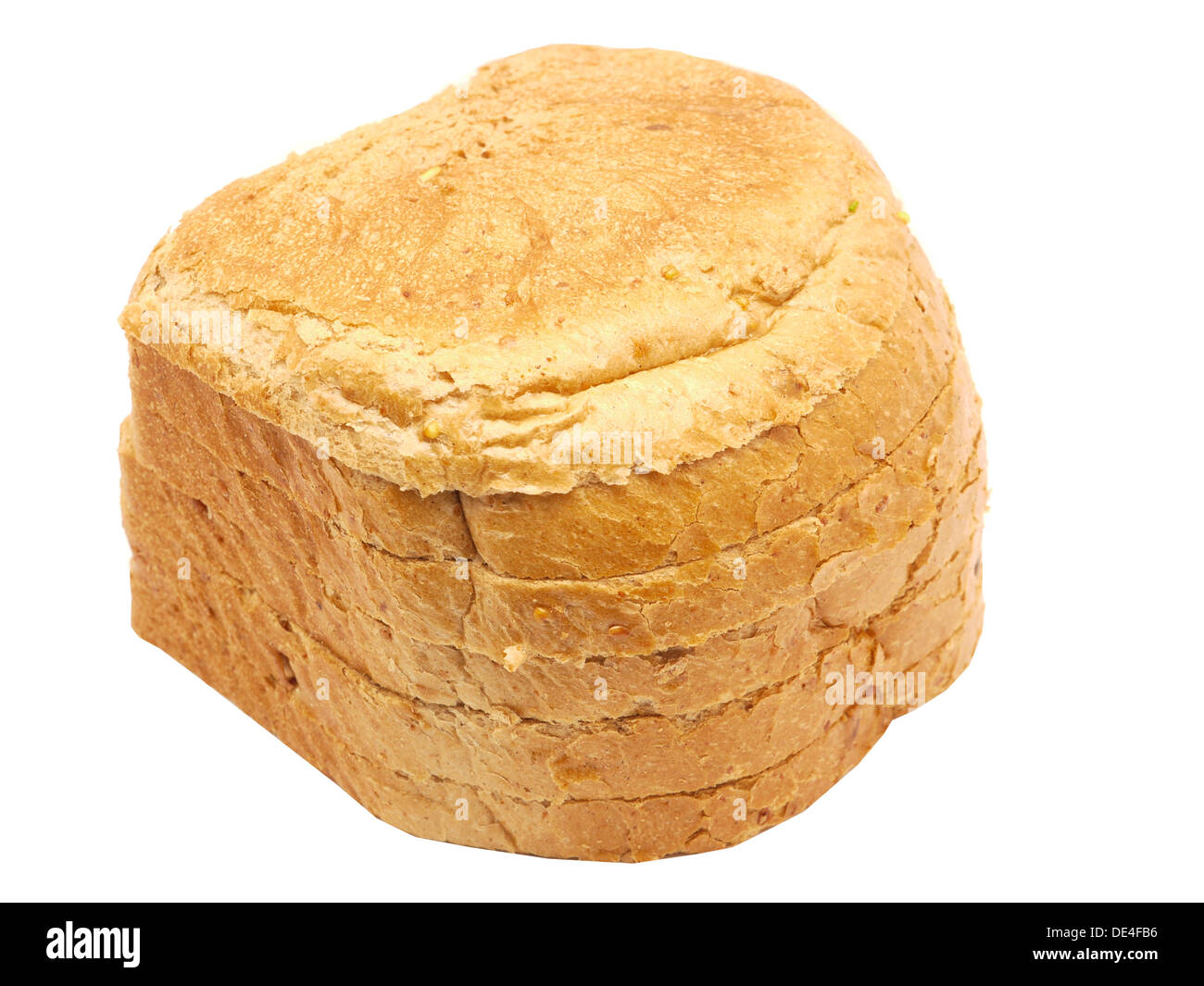 Bread on a white background Stock Photo - Alamy