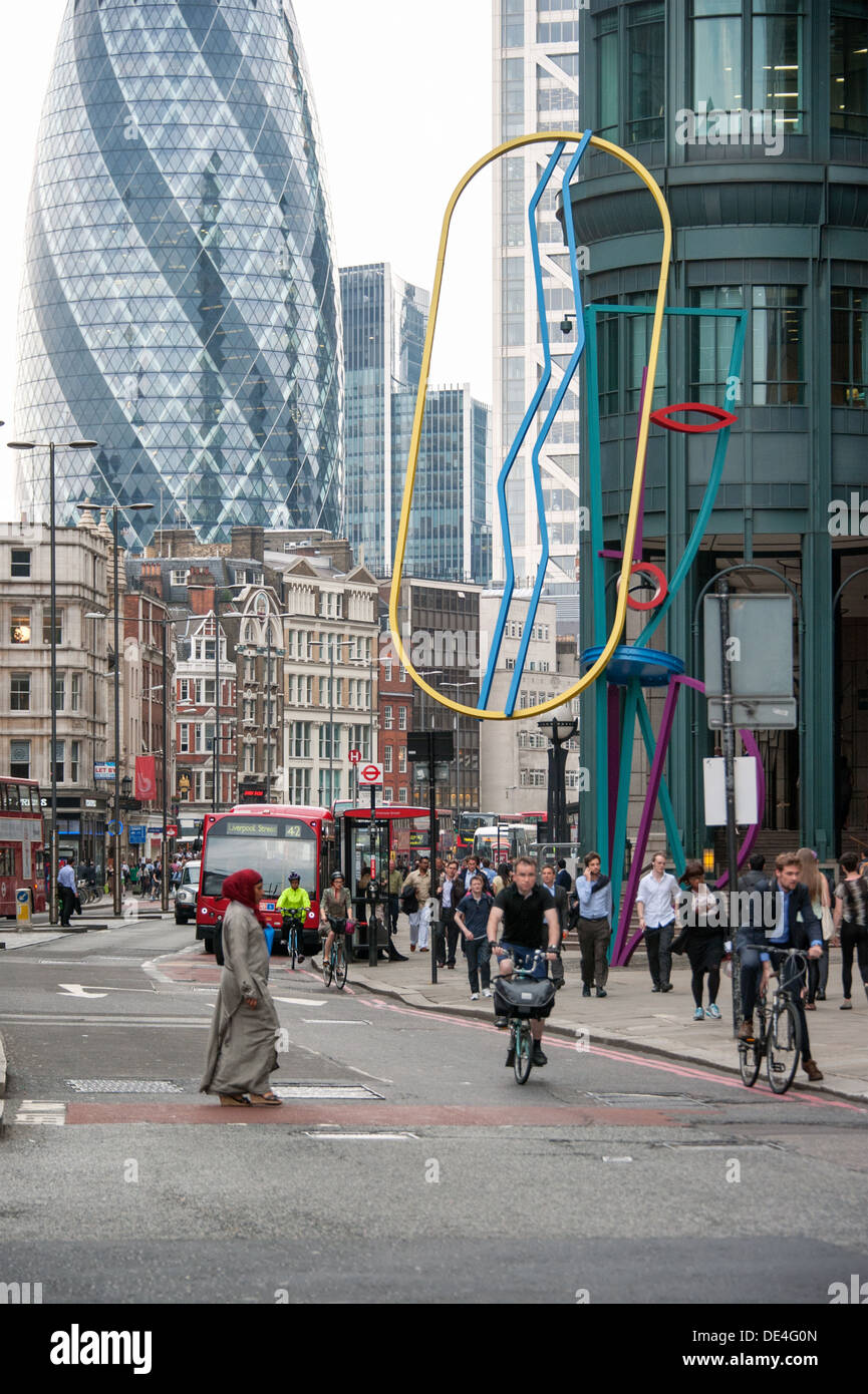 Bishopsgate, The Gherkin, Sir Norman Foster Stock Photo - Alamy
