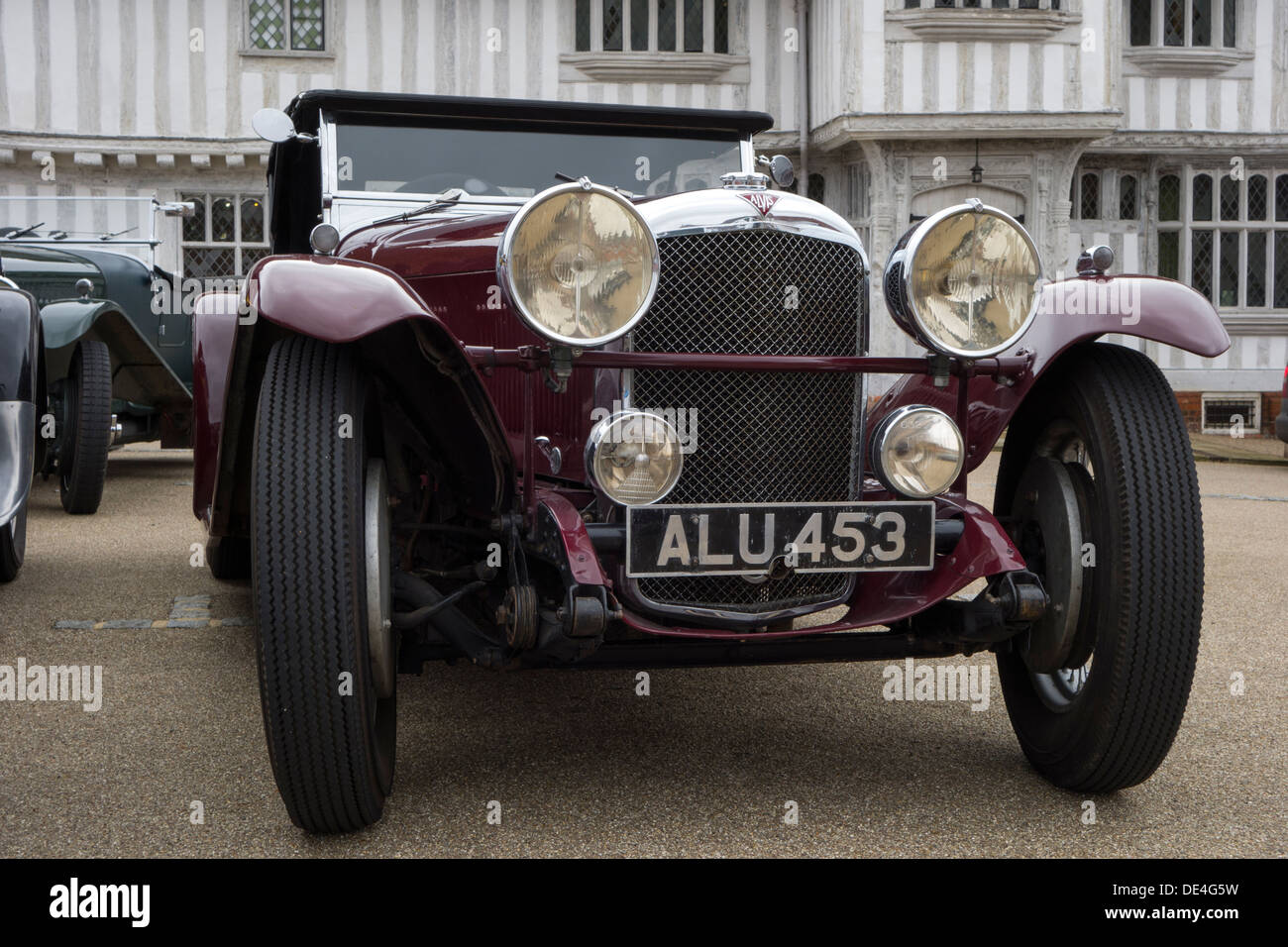 A front view of an Alvis Speed 20 Tourer, a British touring car made ...