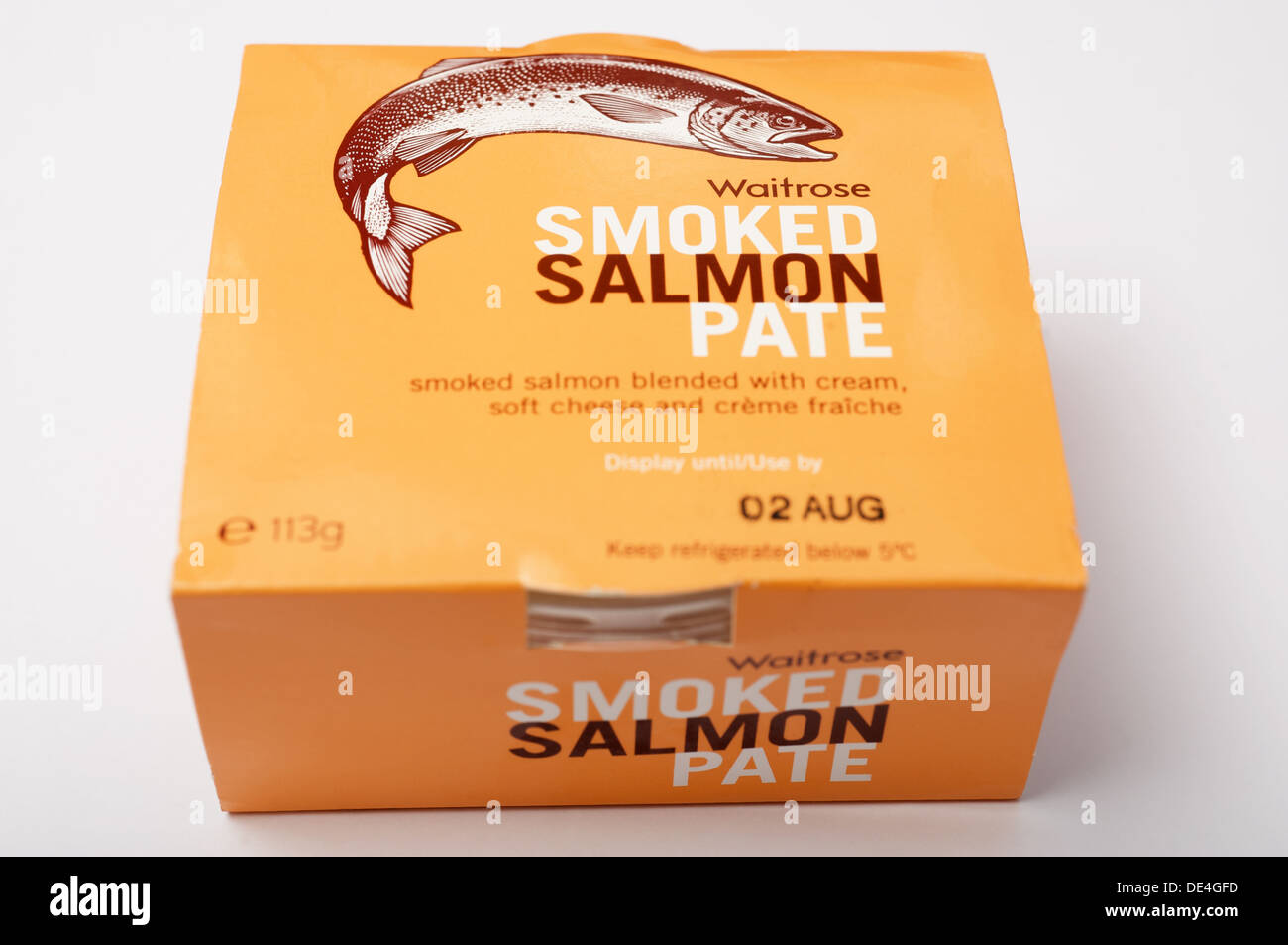 Waitrose smoked salmon pate Stock Photo - Alamy