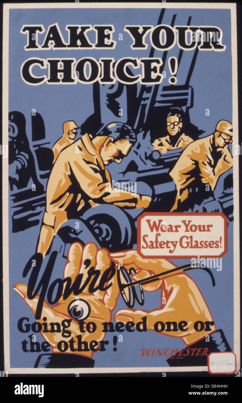 This World War II propaganda poster emphasizes the importance of safety ...
