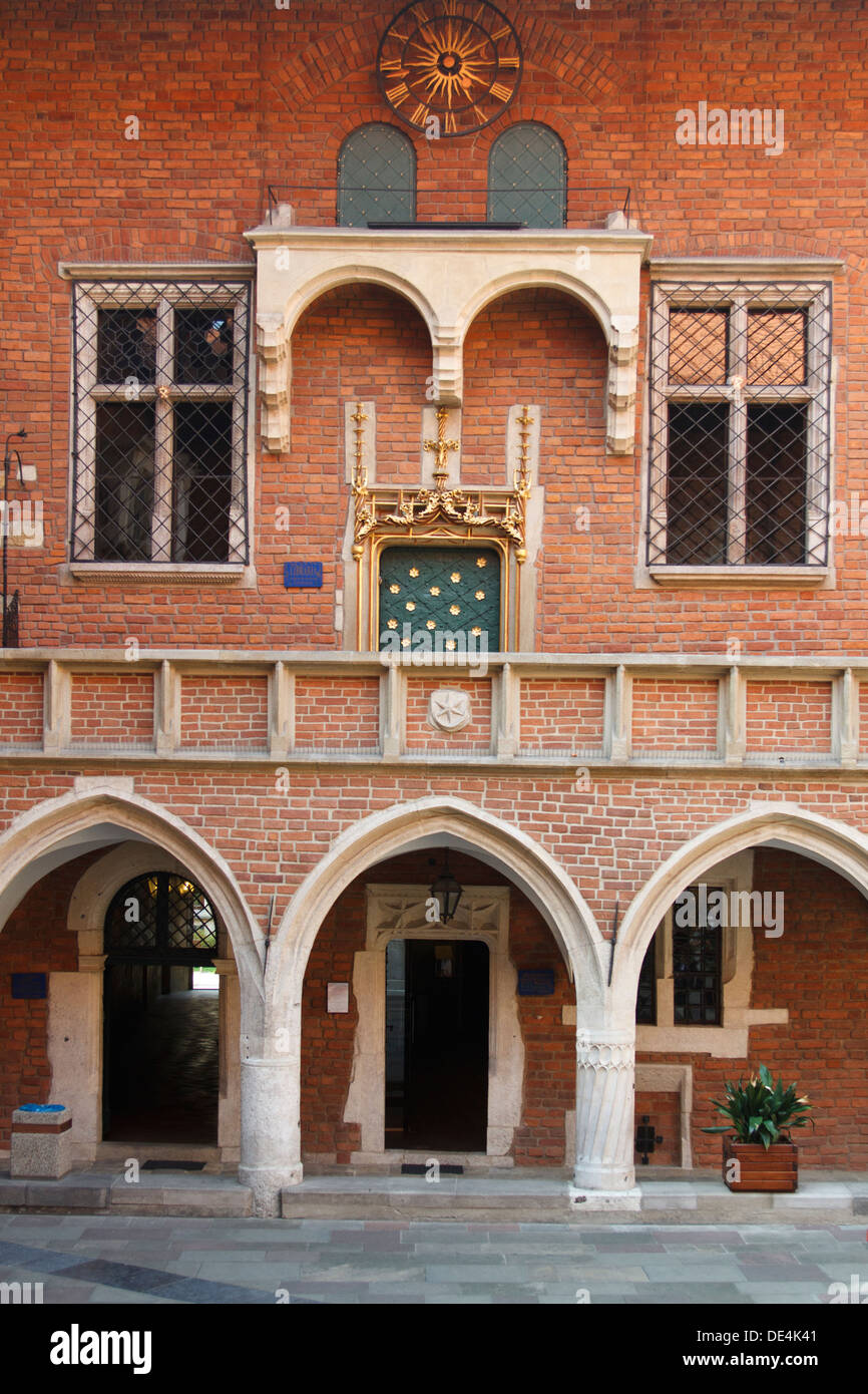 The courtyard of Collegium Maius, the oldest building of Jagiellonian ...