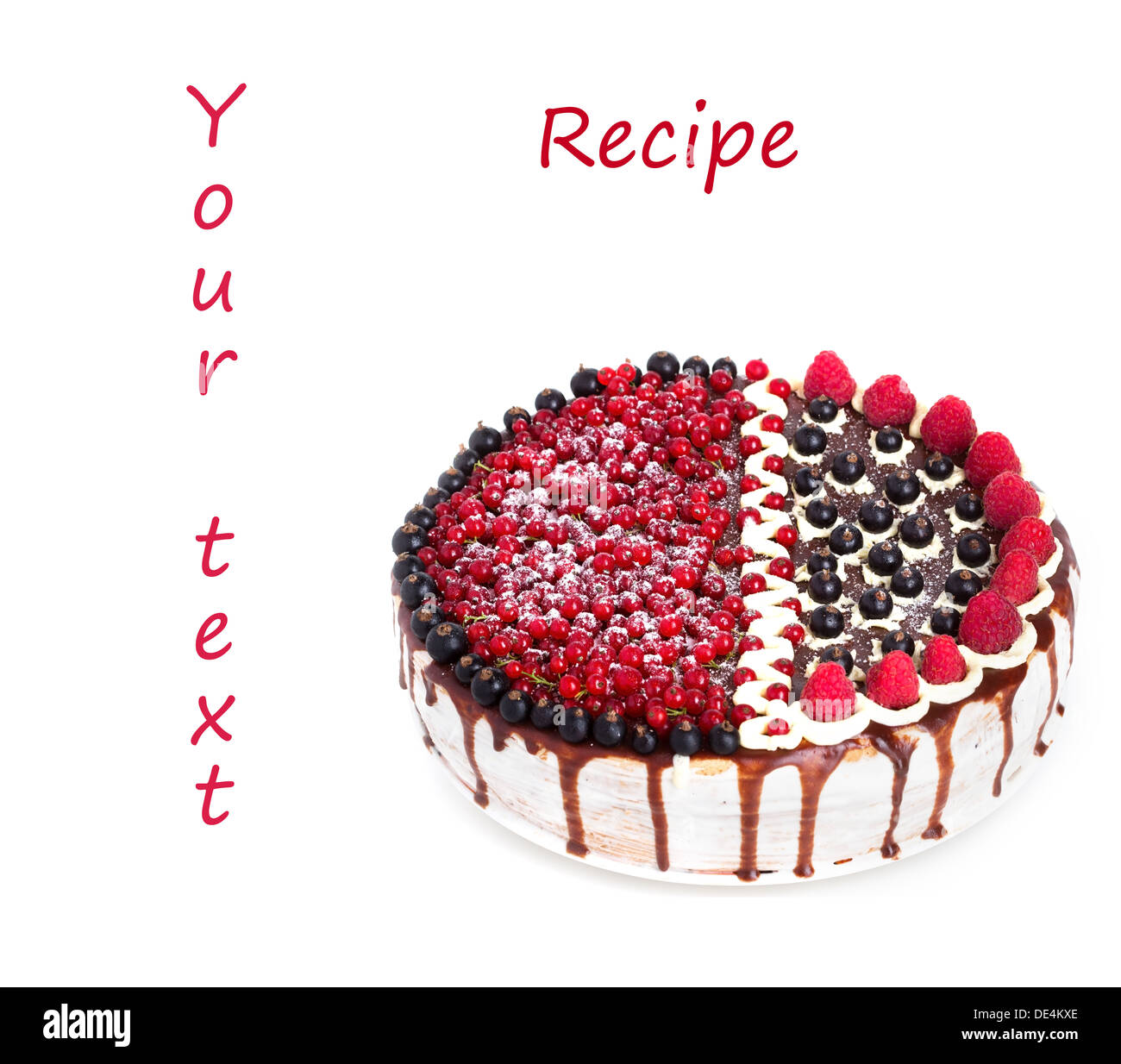 Birthday cake with text happy birthday Cut Out Stock Images & Pictures ...