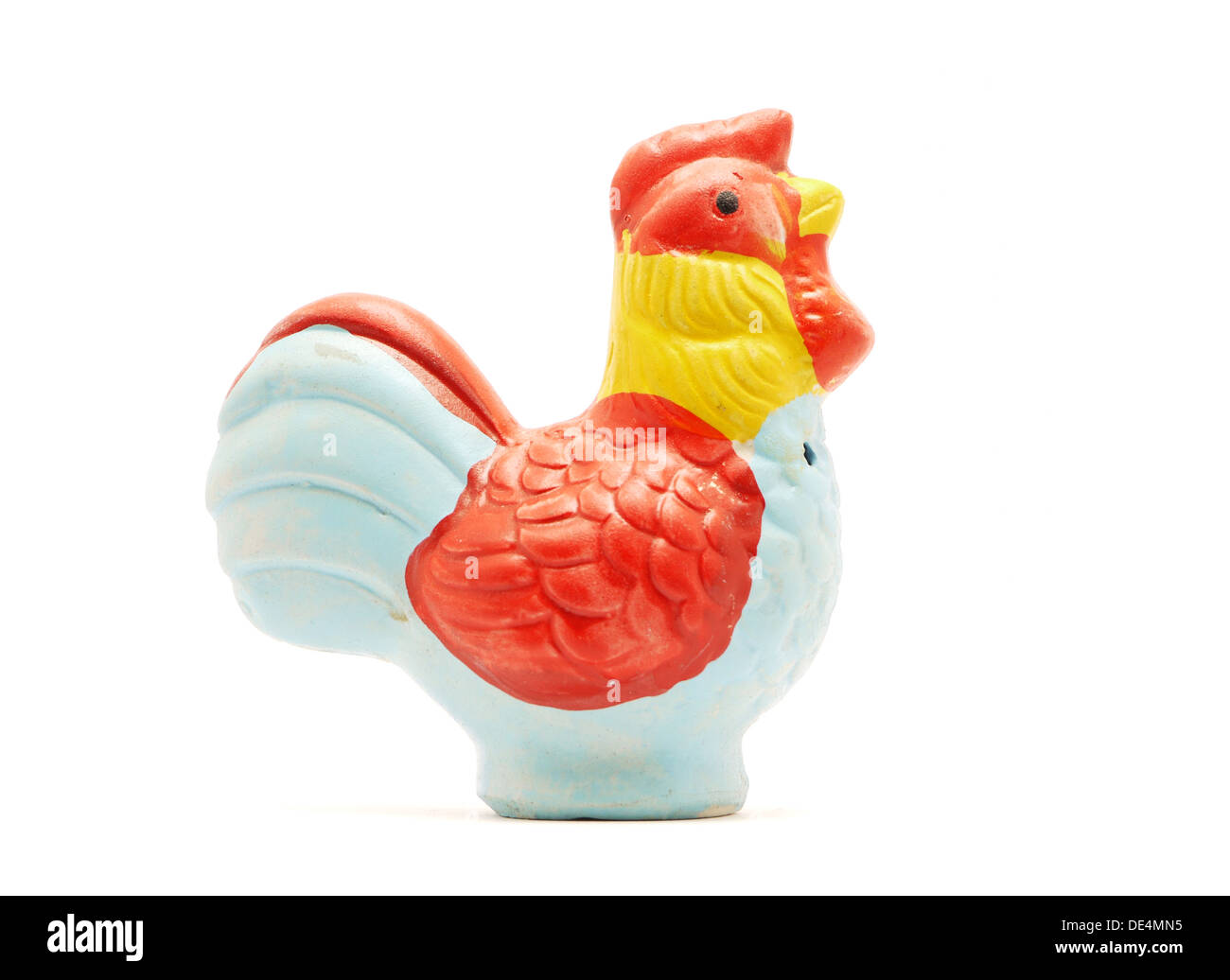 Ceramic figure "Hen" on a white background Stock Photo - Alamy