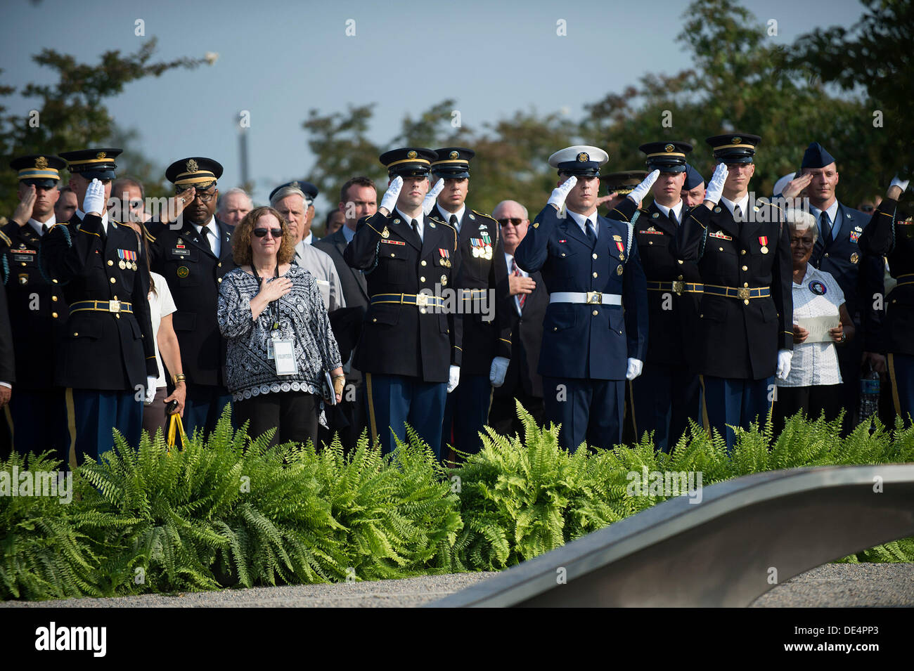 Arlington, Virginia, USA. 11th Sep, 2013. Members of the military ...