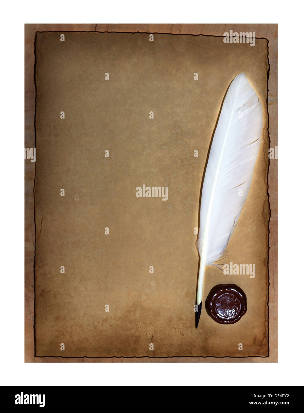 Old ancient paper background Cut Out Stock Images & Pictures - Alamy