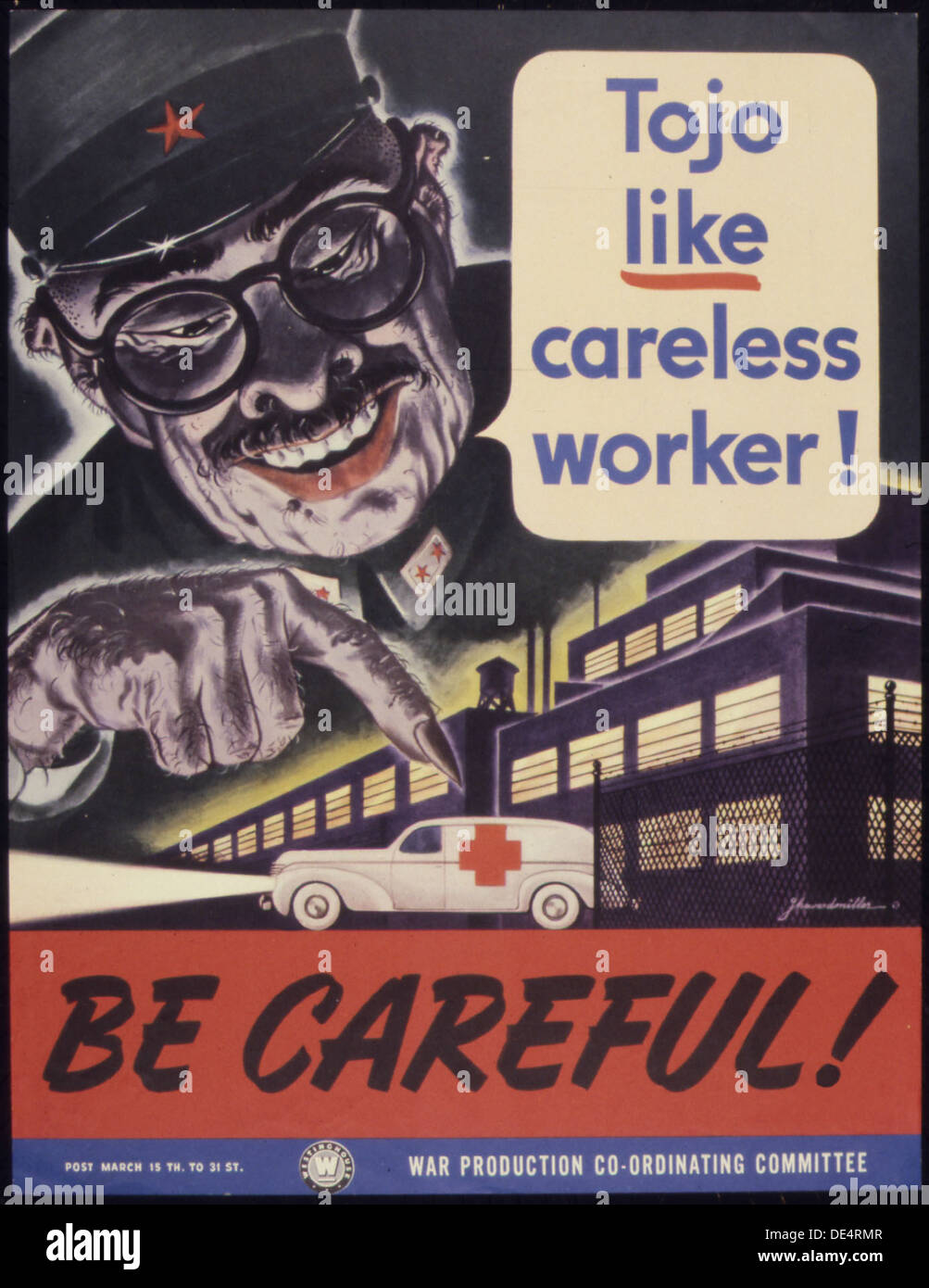 This World War II propaganda poster warns of the dangers of ...