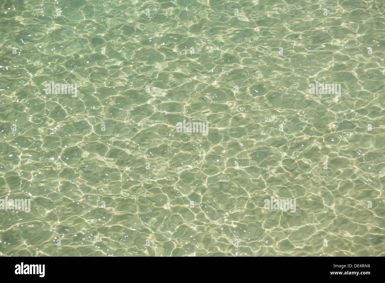 Clear ocean water and sunlight reflections Stock Photo - Alamy