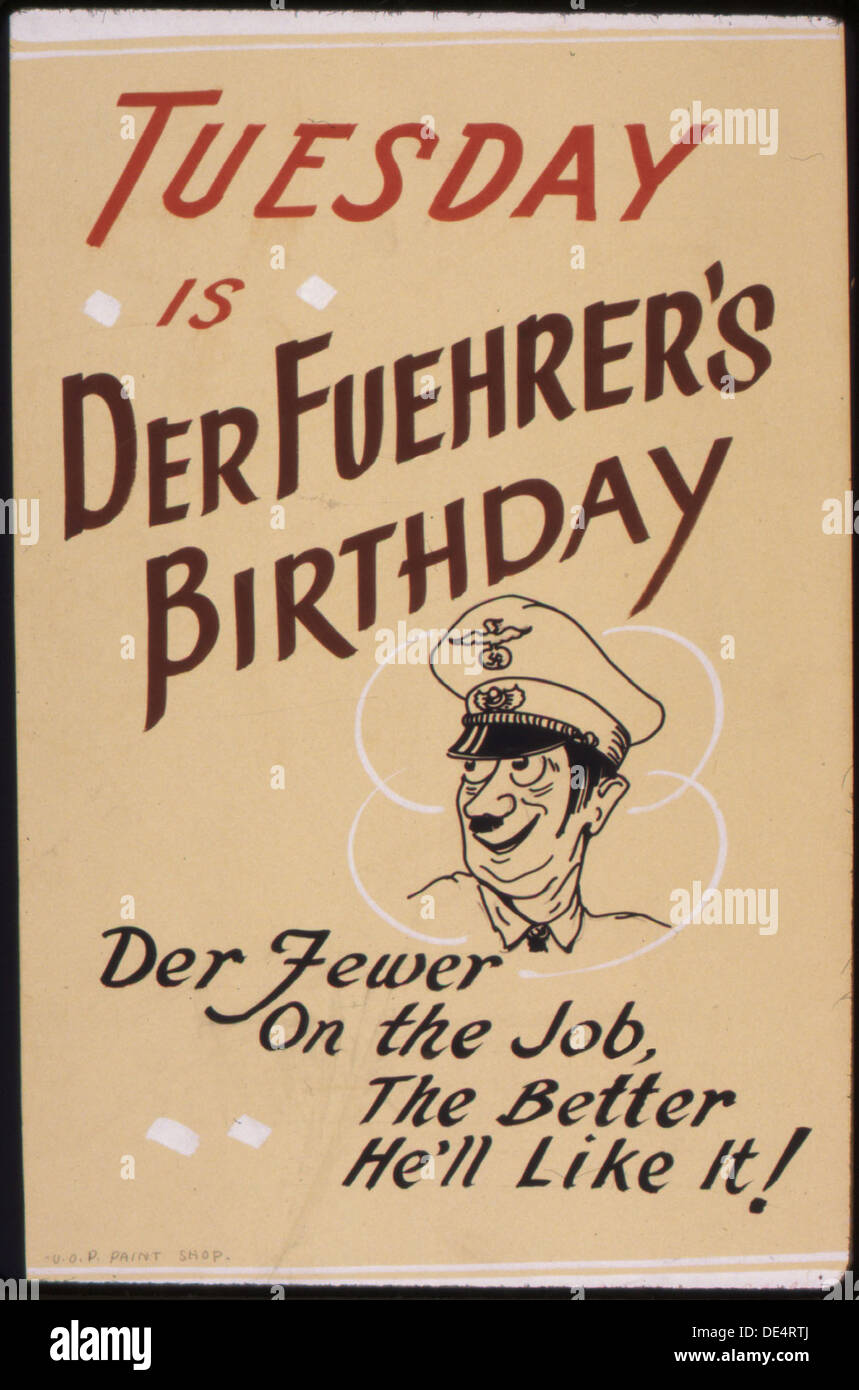 Wwii poster hitler hi-res stock photography and images - Alamy