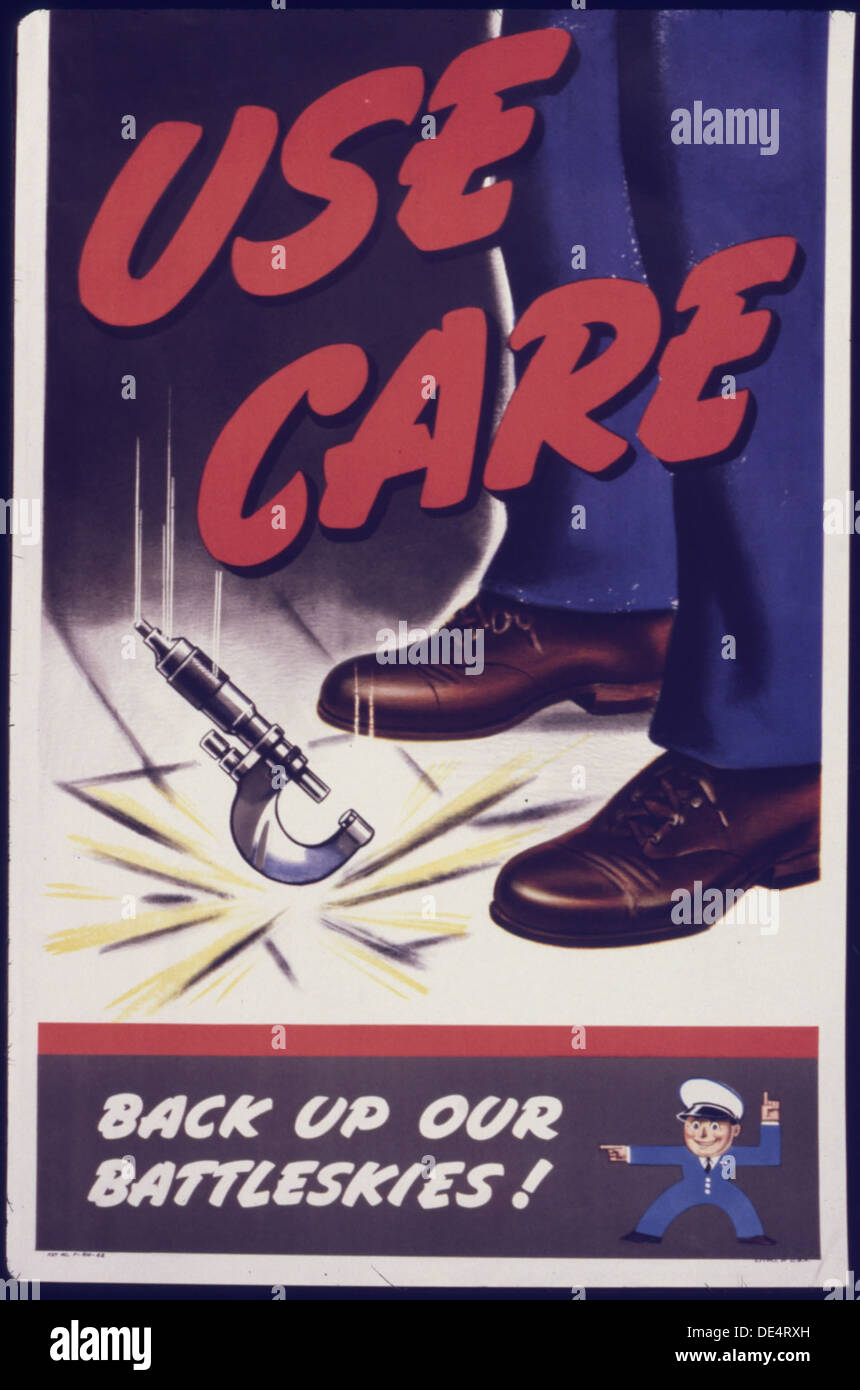 This World War II propaganda poster promotes safety in support of ...
