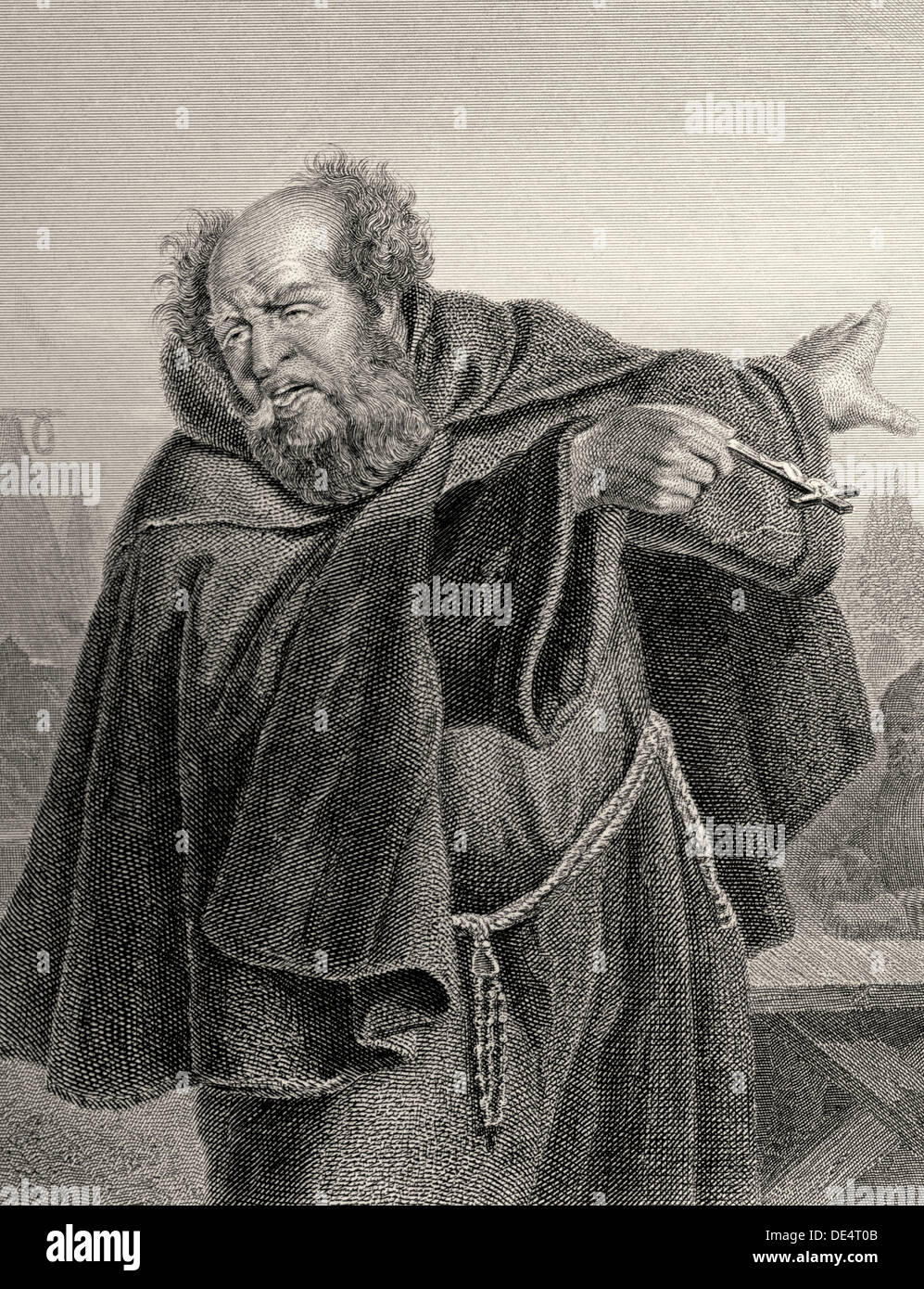 Capuchin monk, character from the drama Wallenstein by Friedrich ...