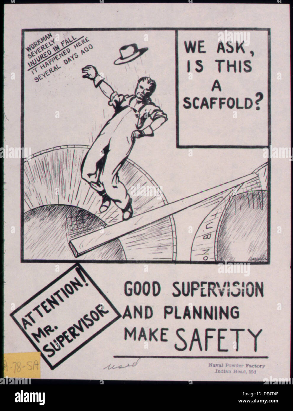 This World War II propaganda poster promotes safety standards on ...