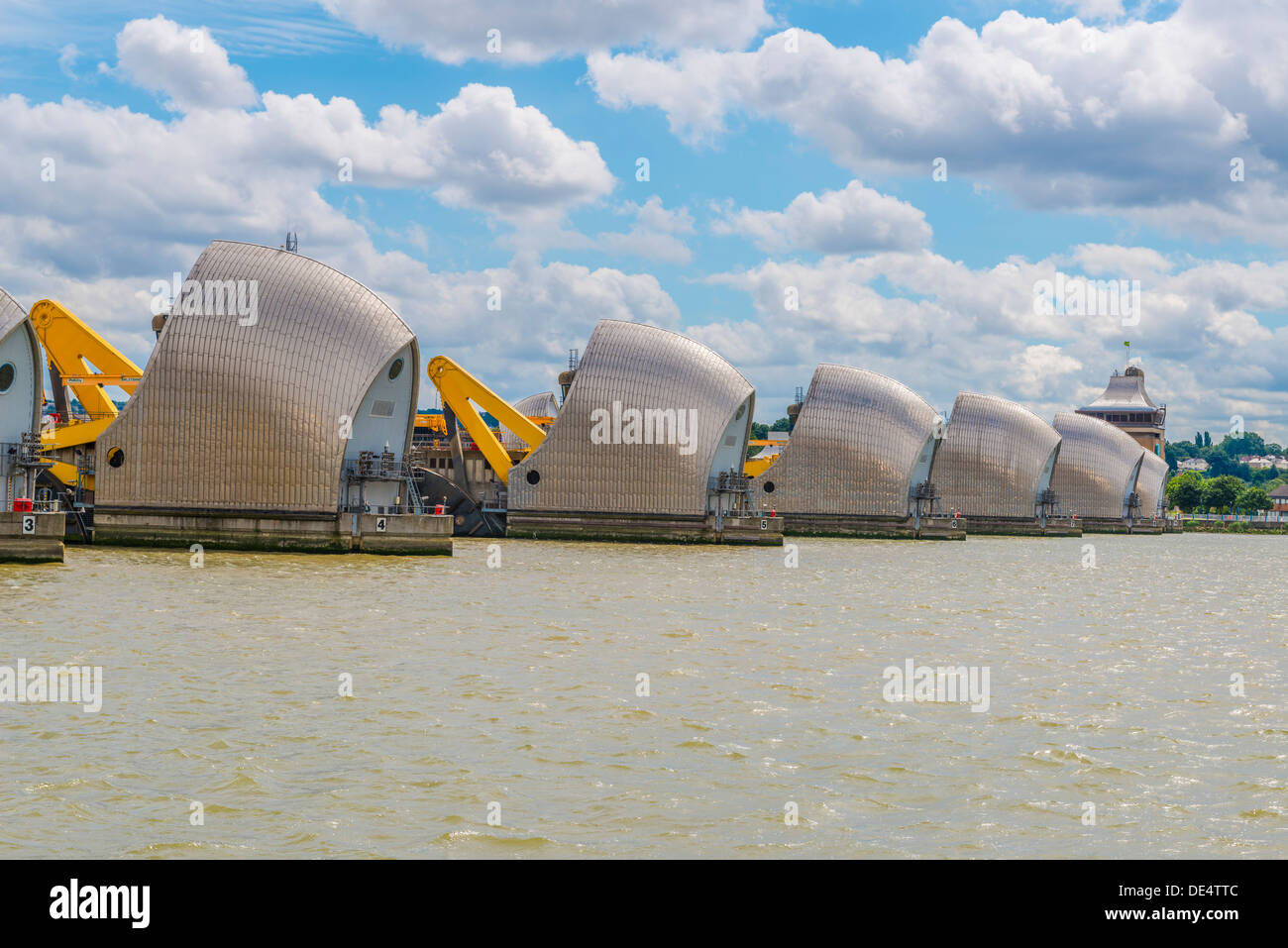 Thames Barrier, tidal protector, world's second largest flood barrier ...