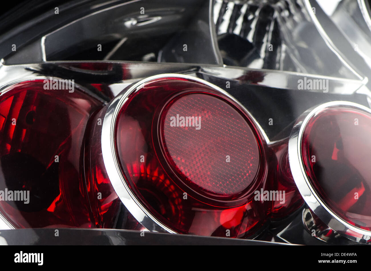 Rear automobile lamp detail, studio shoot Stock Photo - Alamy