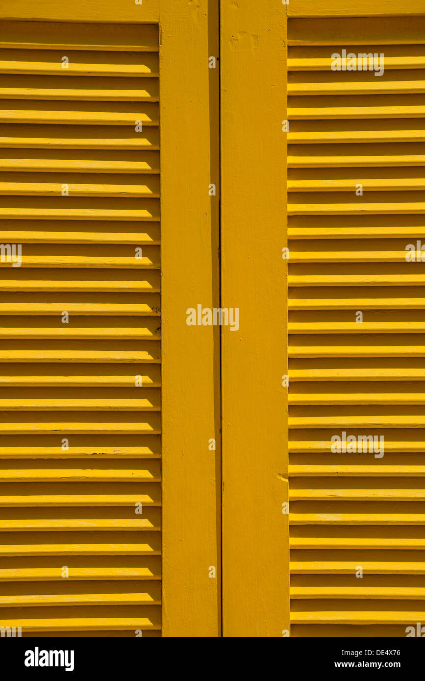 Yellow window detail Stock Photo - Alamy