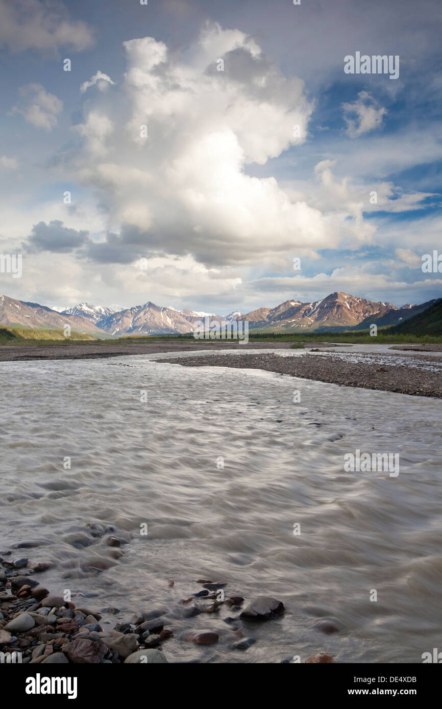 Teklanika river, Denali National Park and Preserve, Alaska, U.S.A Stock ...