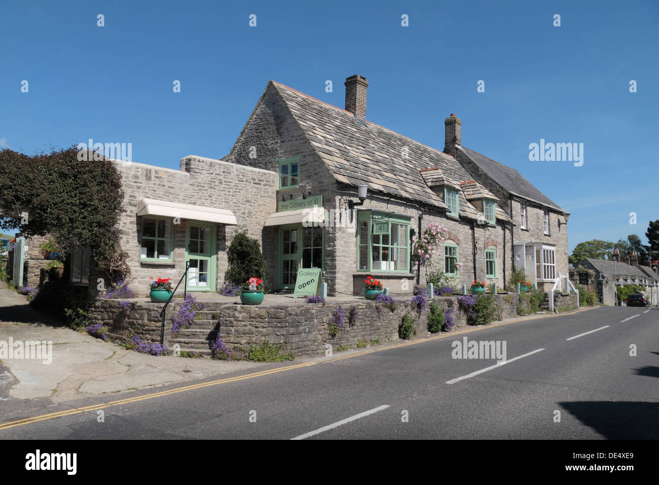 The Gallery at 41 shop in Corfe Castle, Dorset, UK Stock Photo - Alamy