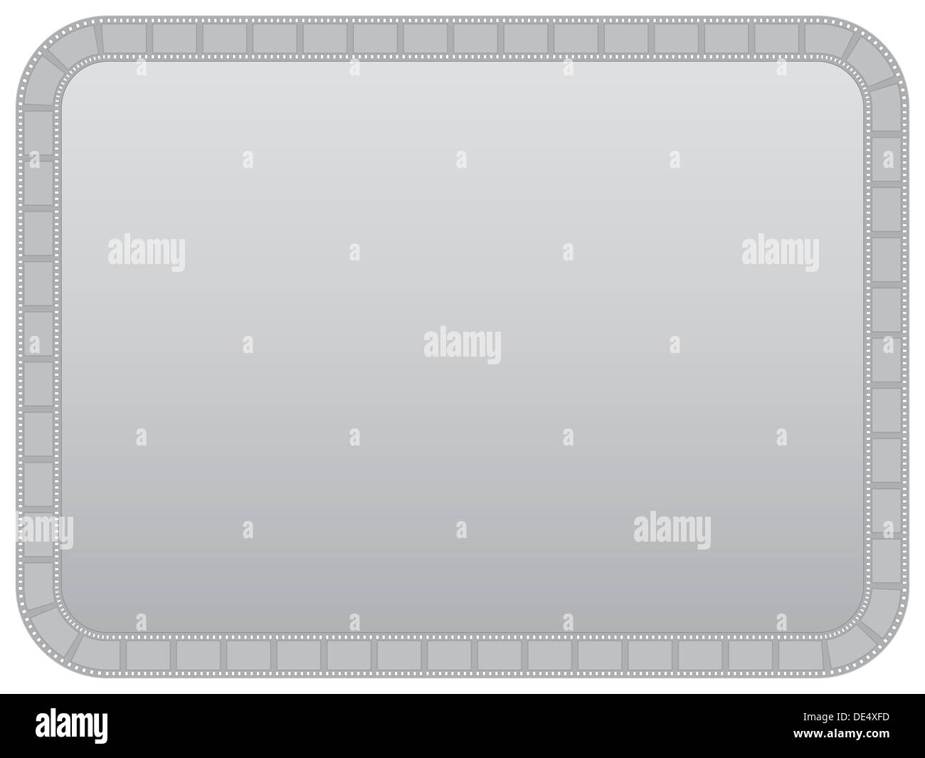 gray background with filmstrip frame Stock Photo - Alamy