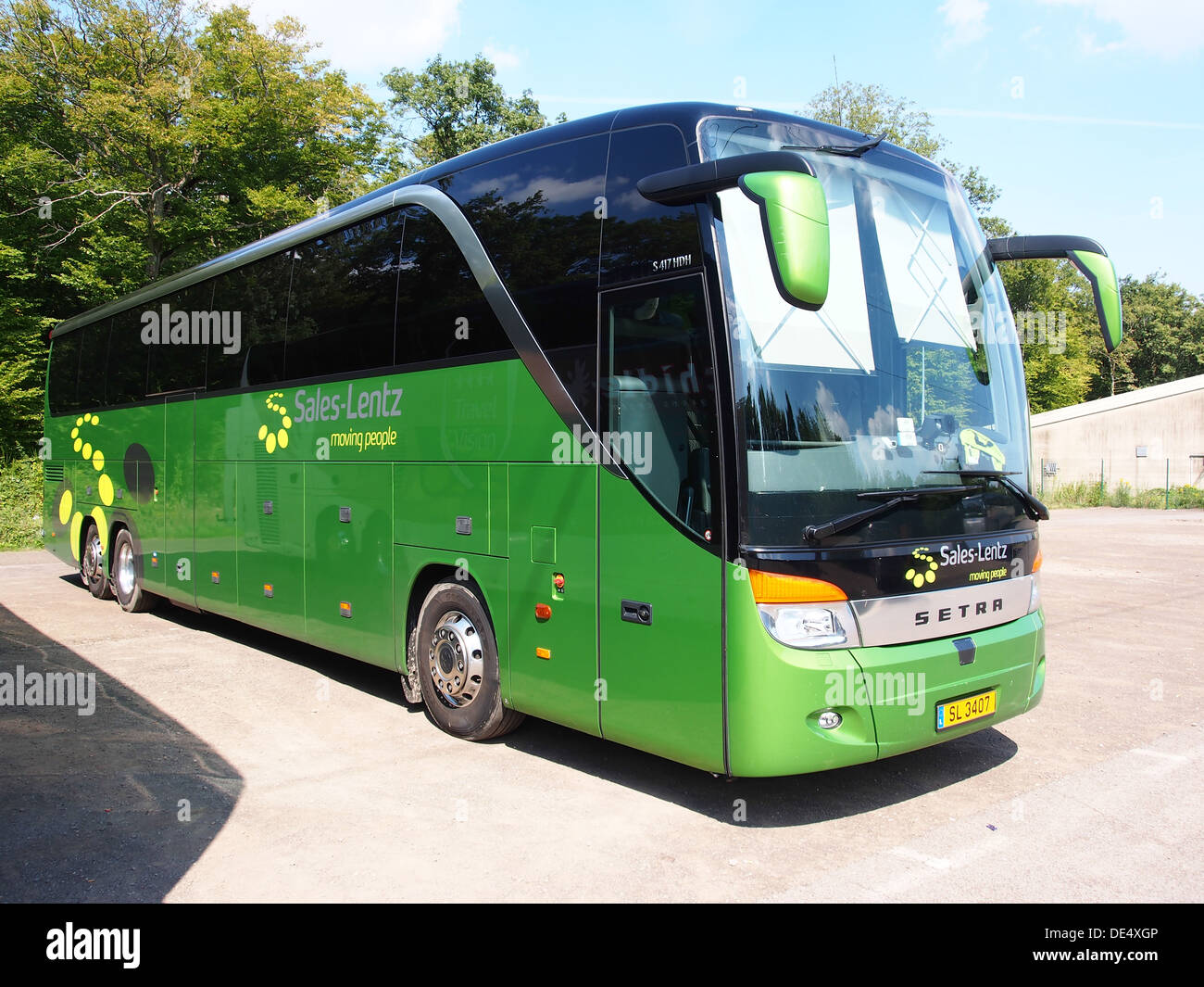 A Setra coach operated by Sales-Lentz is pictured in Amneville, France ...