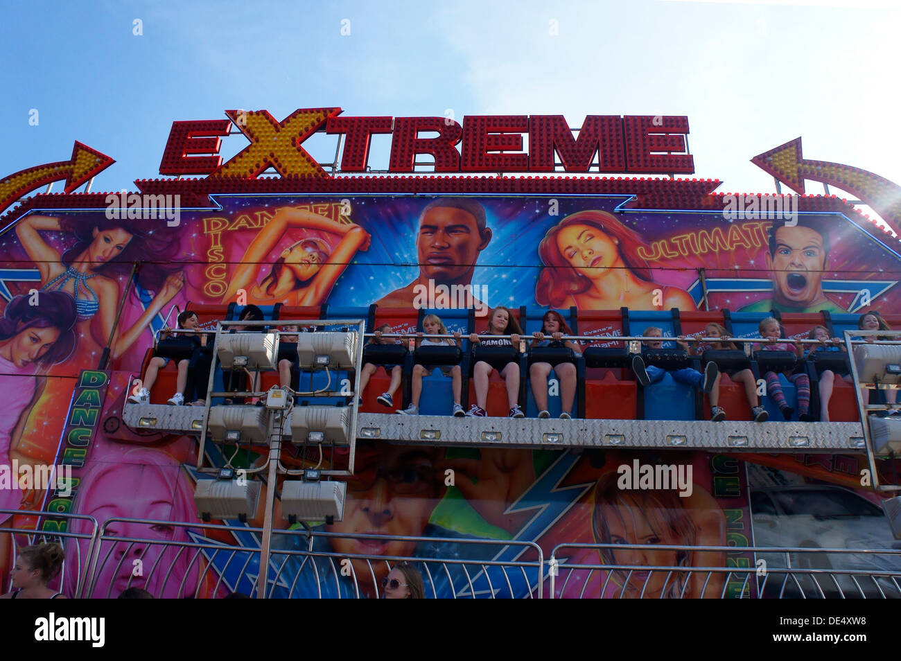 Extreme Miami ride at Funlands fun fair, Beachlands, Hayling Island ...