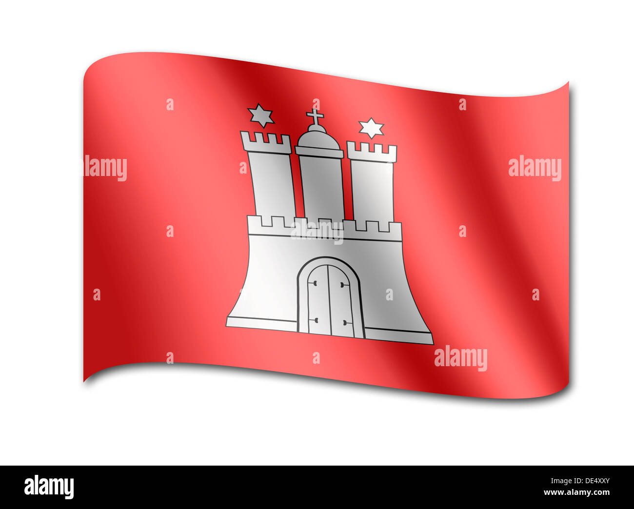 Hamburg flag of hamburg coat of arms Cut Out Stock Images & Pictures ...