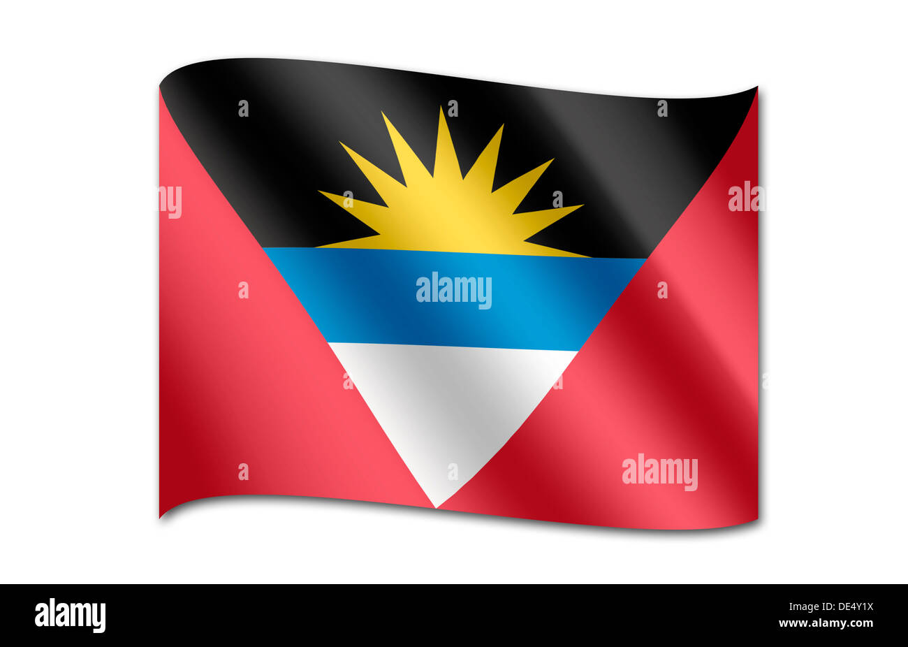 National flag antigua and barbuda hi-res stock photography and images ...