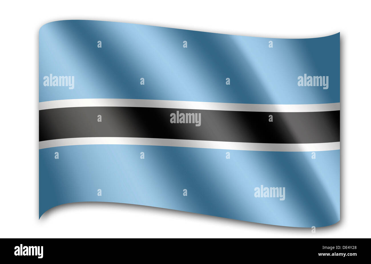 Flag of Botswana Stock Photo - Alamy