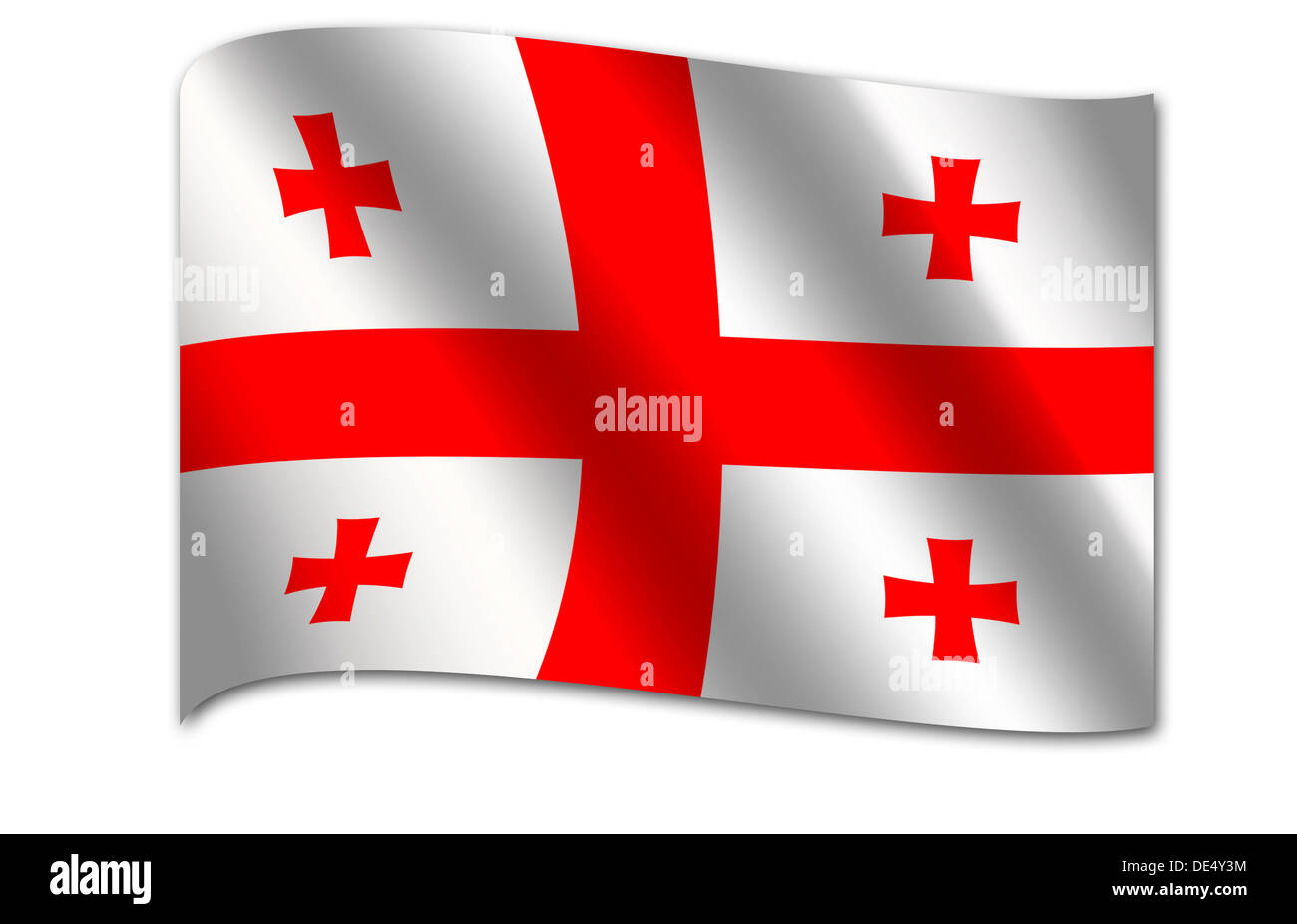 Flag of Georgia Stock Photo - Alamy
