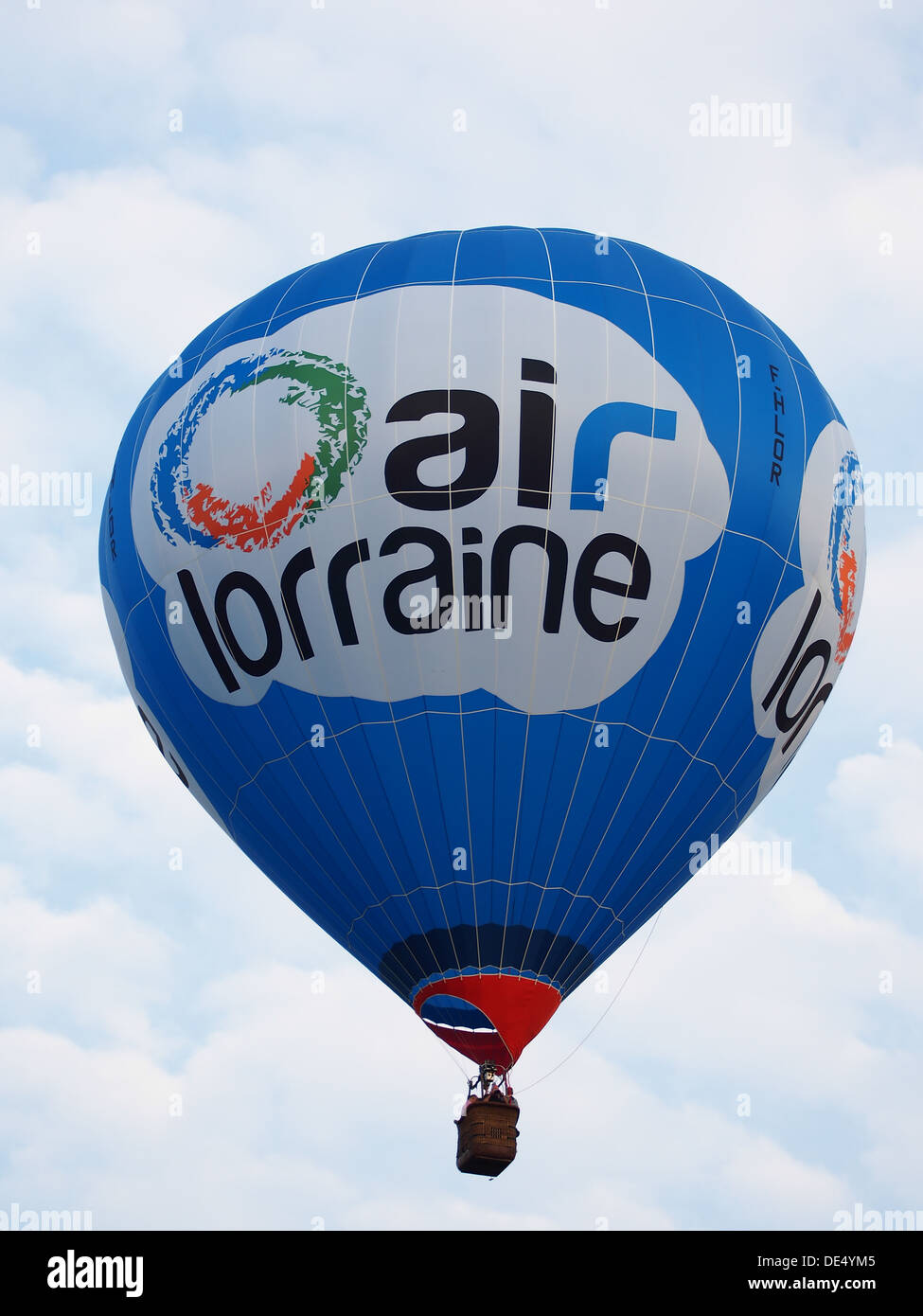 The F-HLOR hot air balloon floats over Metz, France, offering a scenic ...