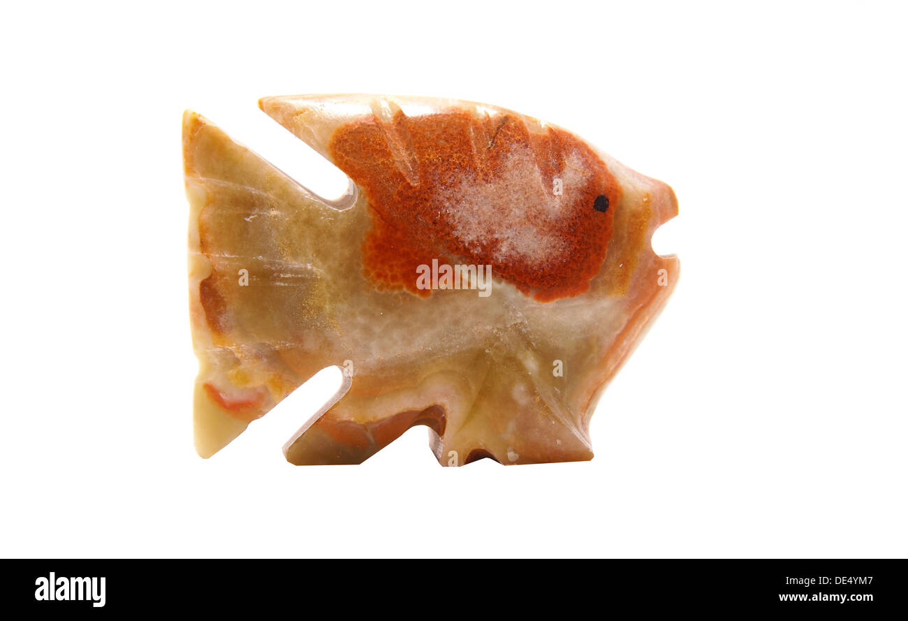 Figure of a fish out of stone Stock Photo - Alamy