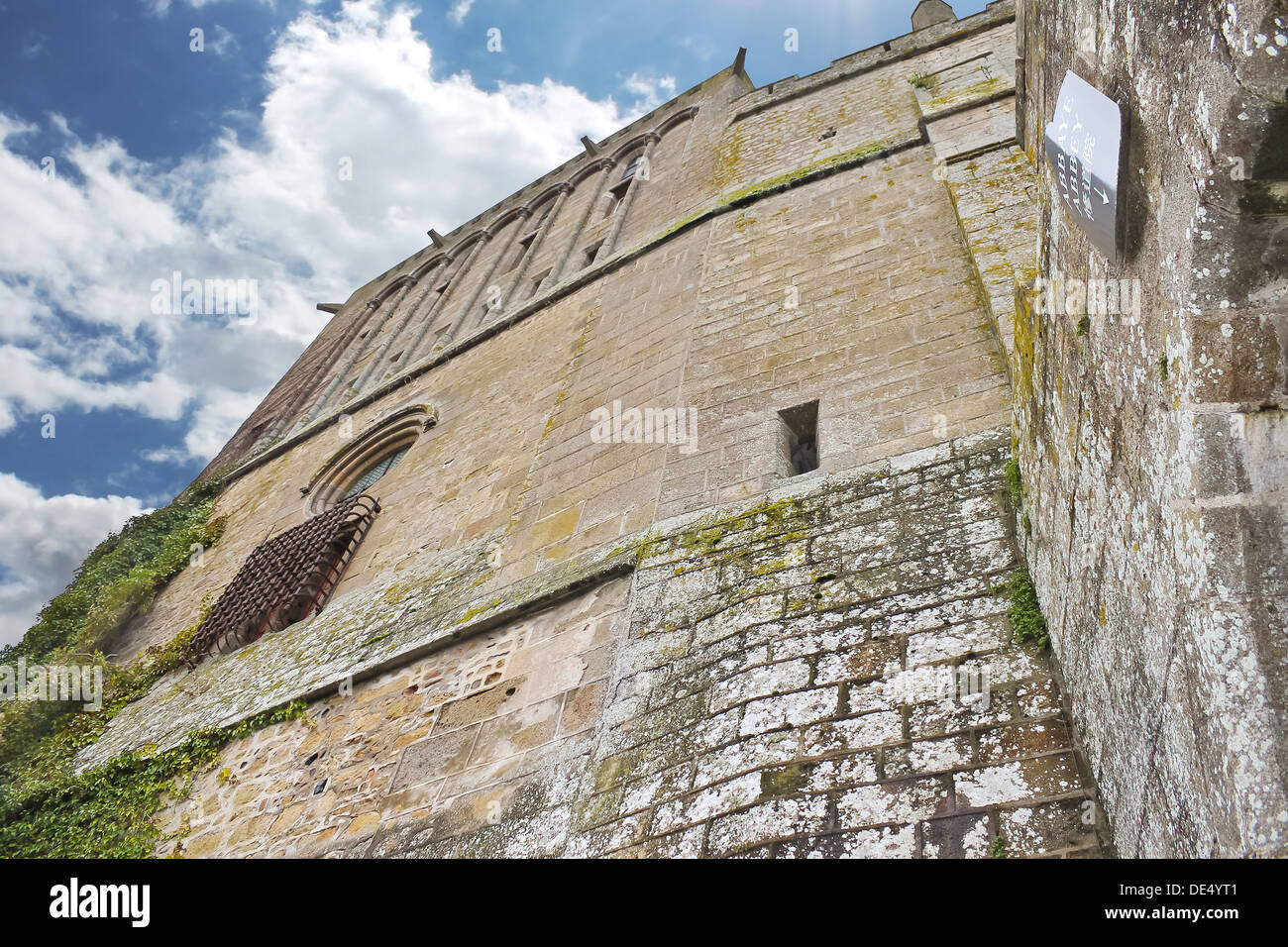 Entrance to the abbey of Mont Saint Michel. Normandy Stock Photo - Alamy