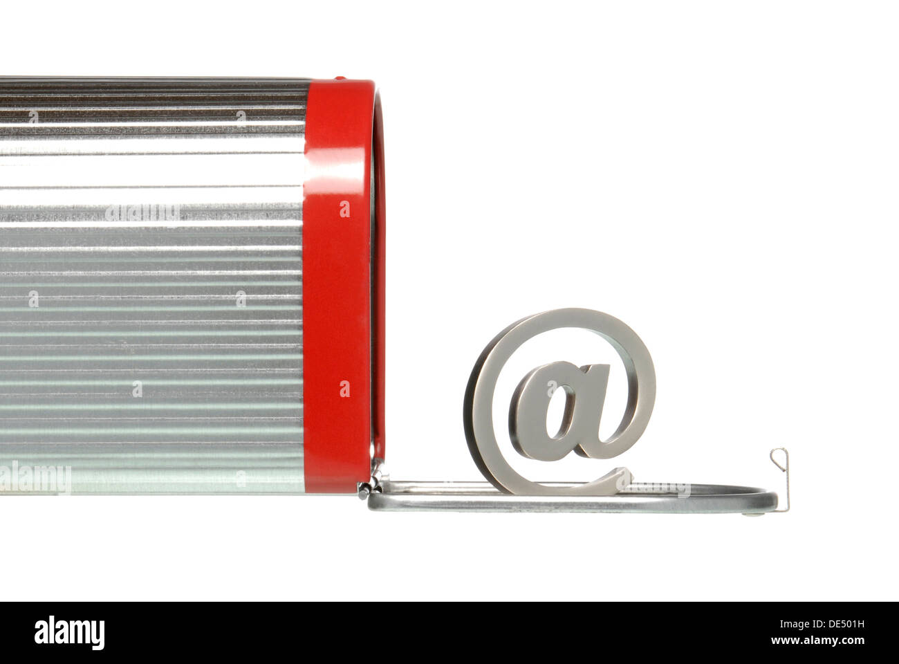 American mailbox with at-sign, symbolic image for e-mail Stock Photo ...