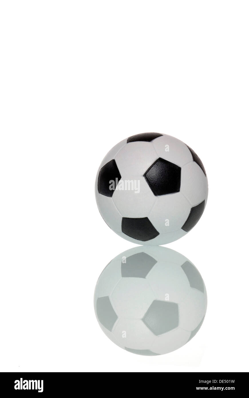 Football with reflection Stock Photo - Alamy