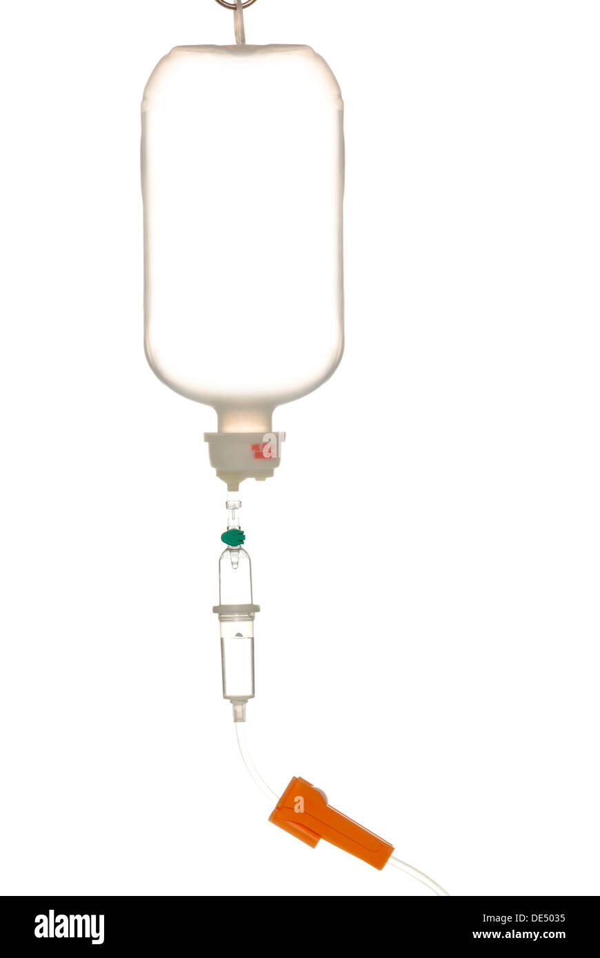 Empty infusion bag Stock Photo - Alamy