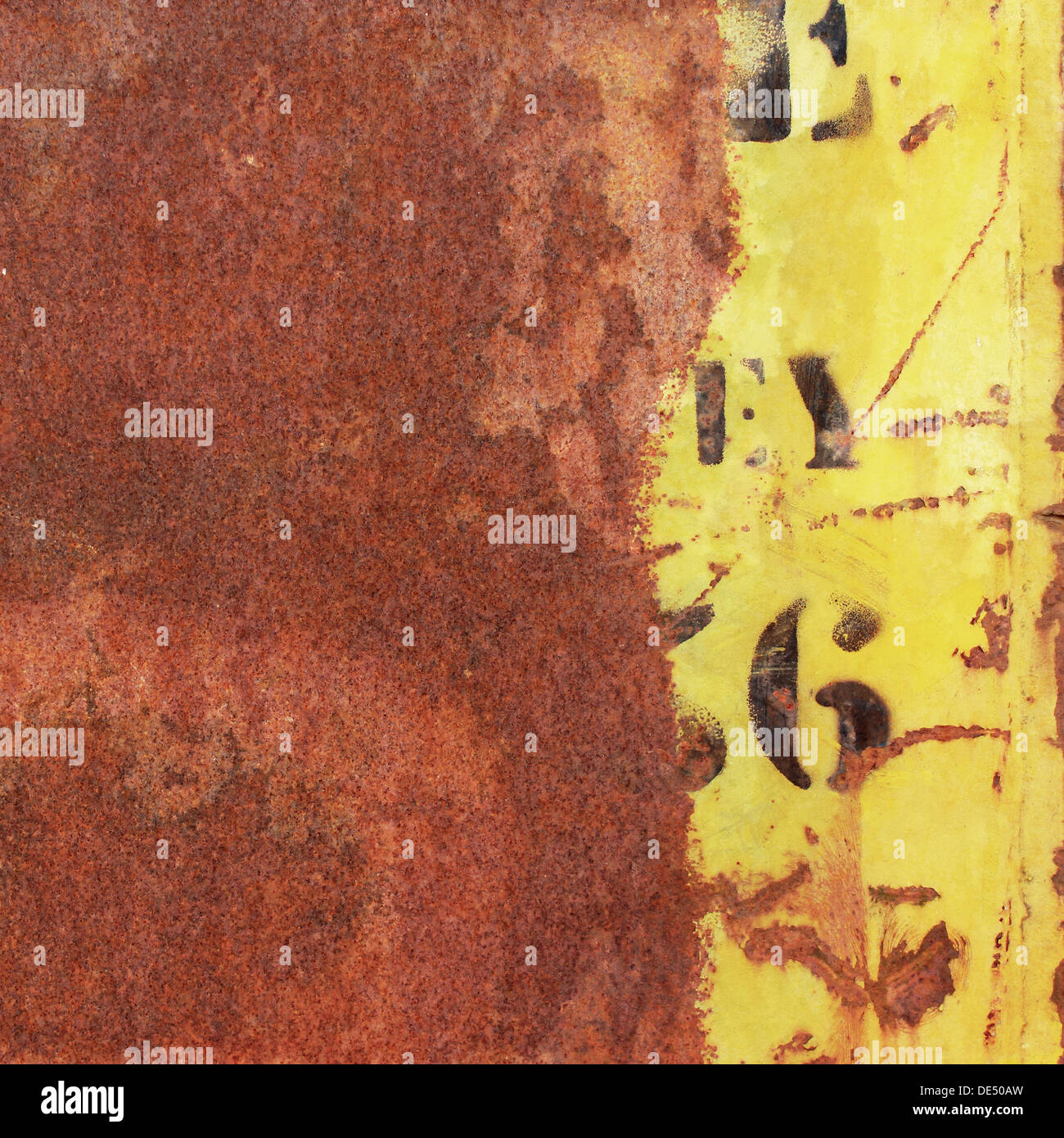 Rusty yellow metal hi-res stock photography and images - Alamy