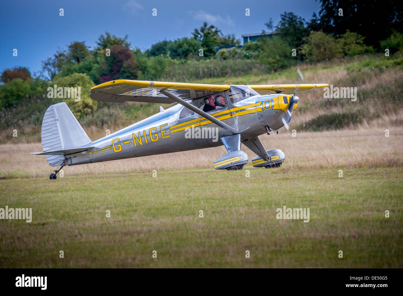 Luscombe vintage aeroplane Stock Photo - Alamy
