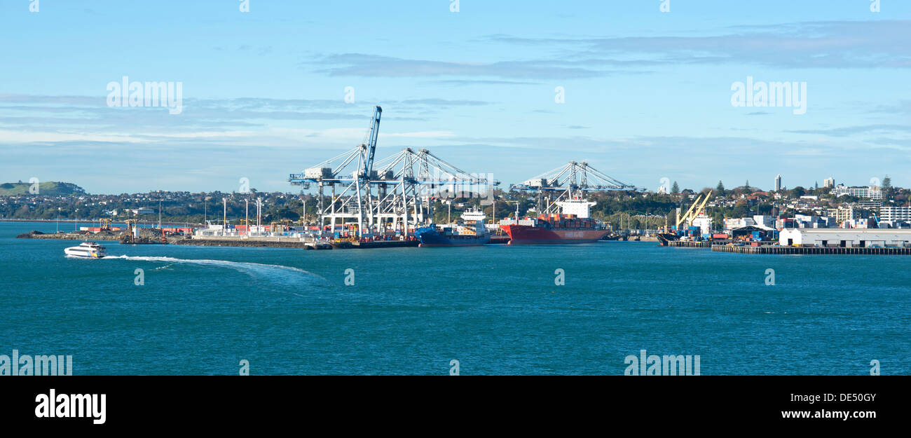 Auckland Harbour seen from Stanley Bay, Stanley Bay, Auckland, Auckland ...
