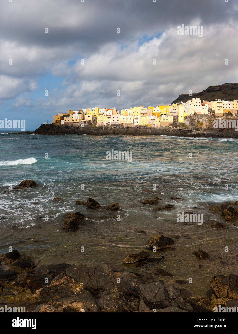 View of San Felipe, Moya region, Gran Canaria, Canary Islands, Spain ...
