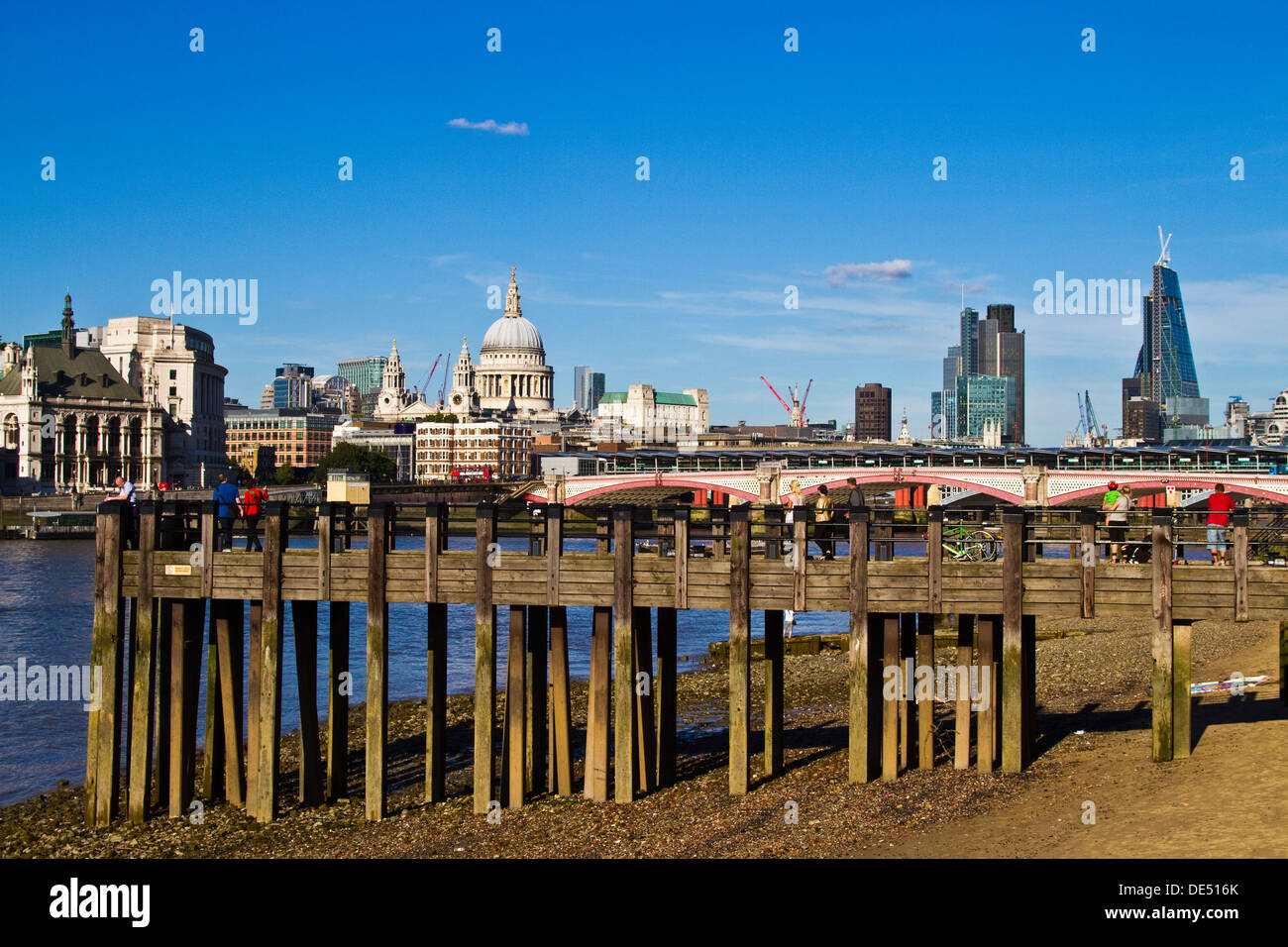 London skyline viewed across the River Thames Stock Photo - Alamy