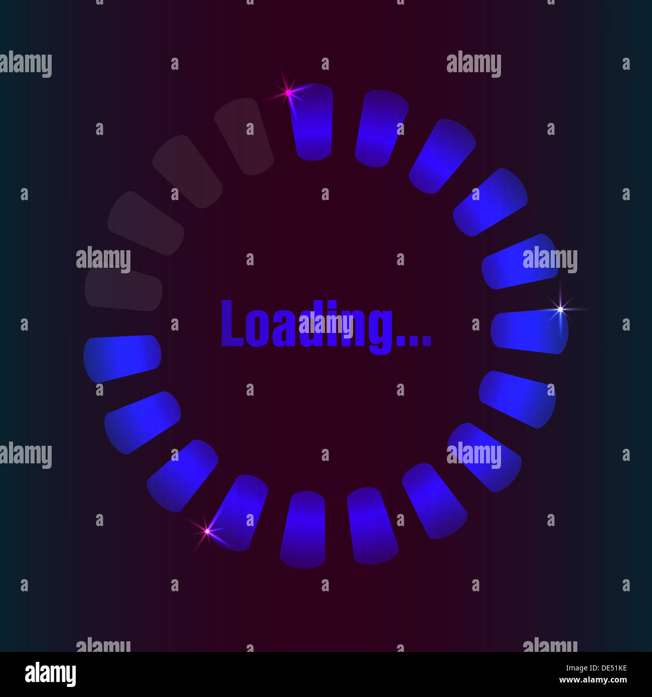 blue loading bar with special plasma design Stock Photo - Alamy