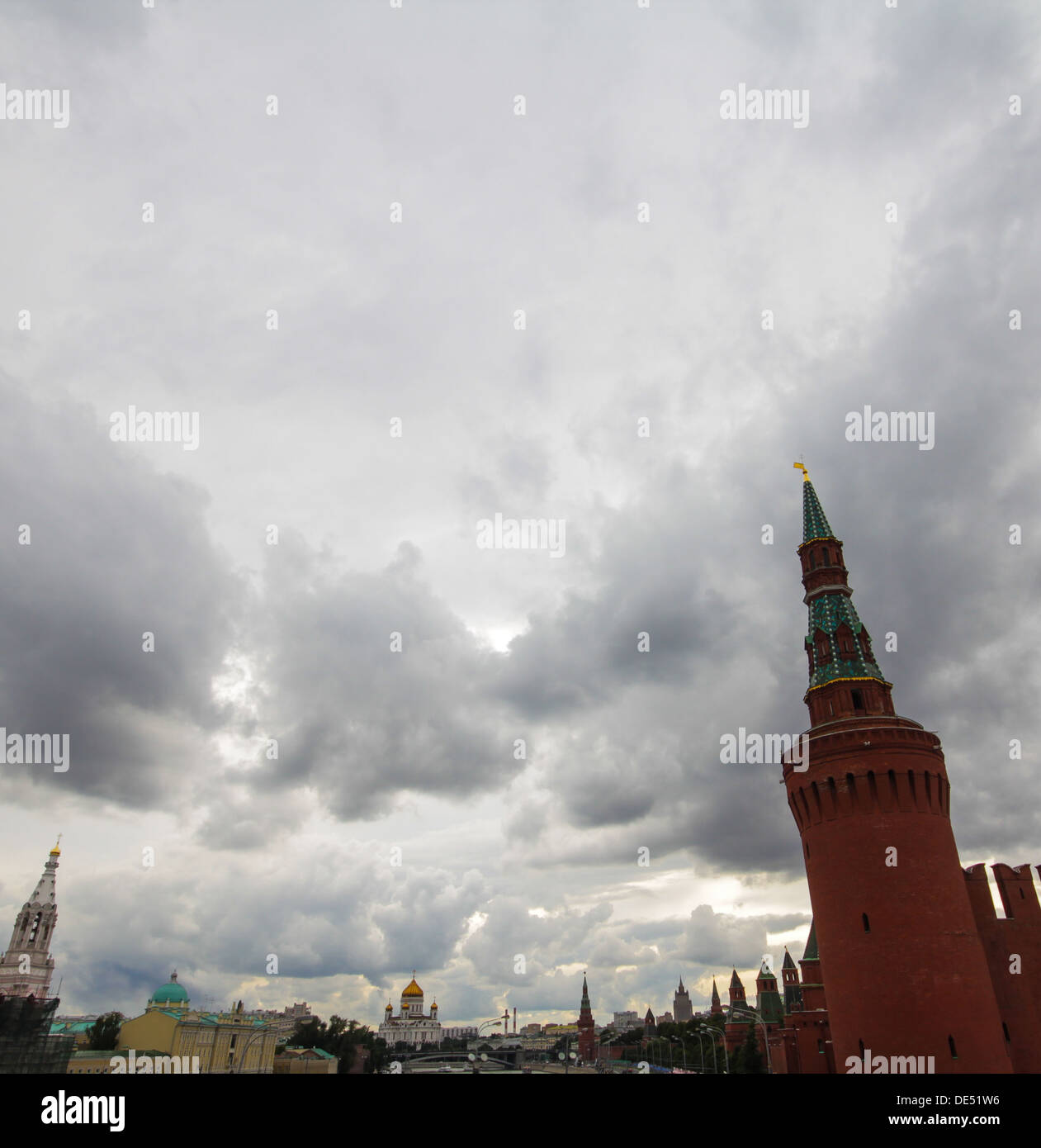 cloudy Moscow kremlin Stock Photo - Alamy