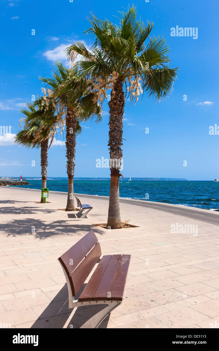 Beach promenade harbour portixol es hi-res stock photography and images ...